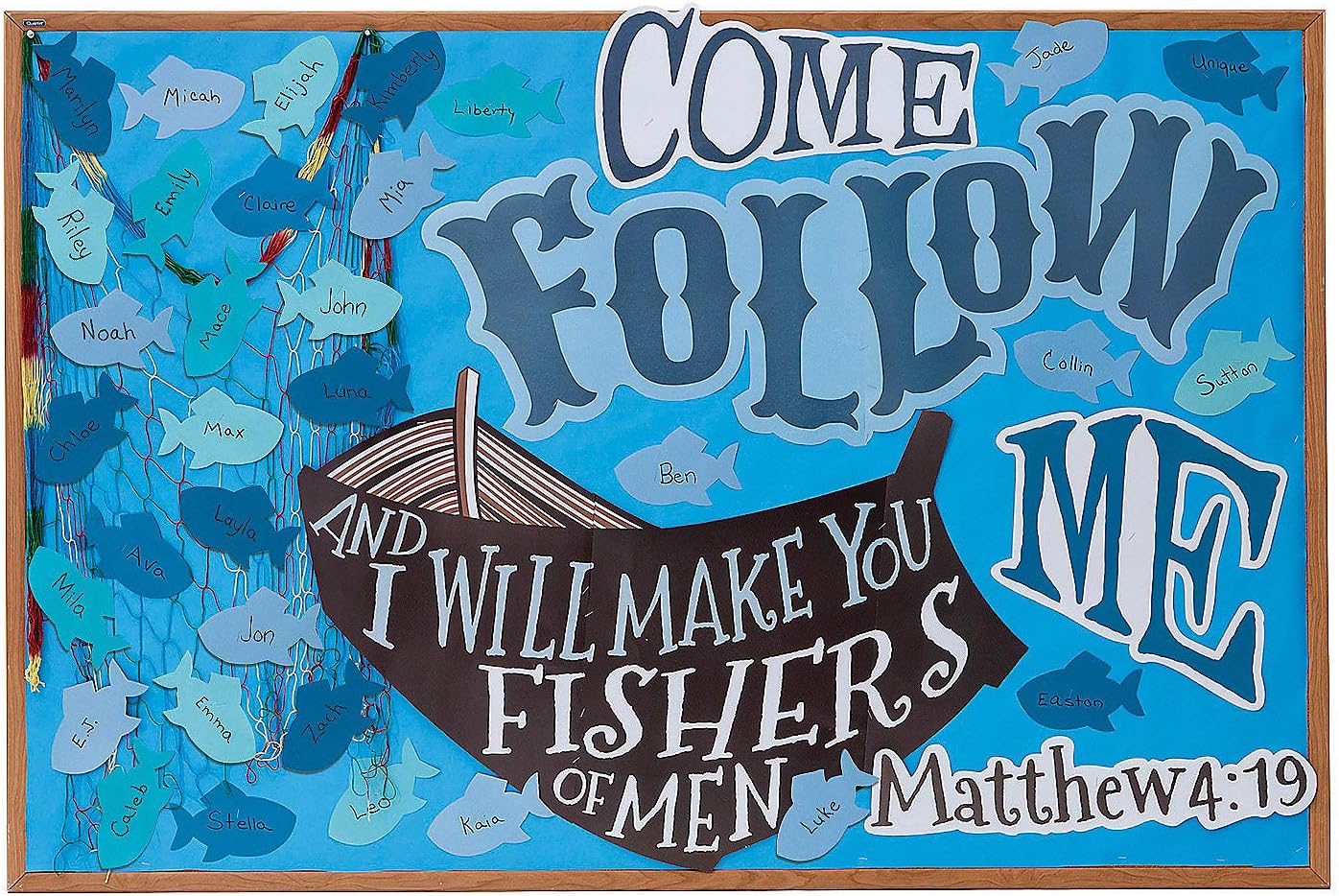 Amazon.com : Fishers of Men Bulletin Board Set - Educational - 9 Pieces ...