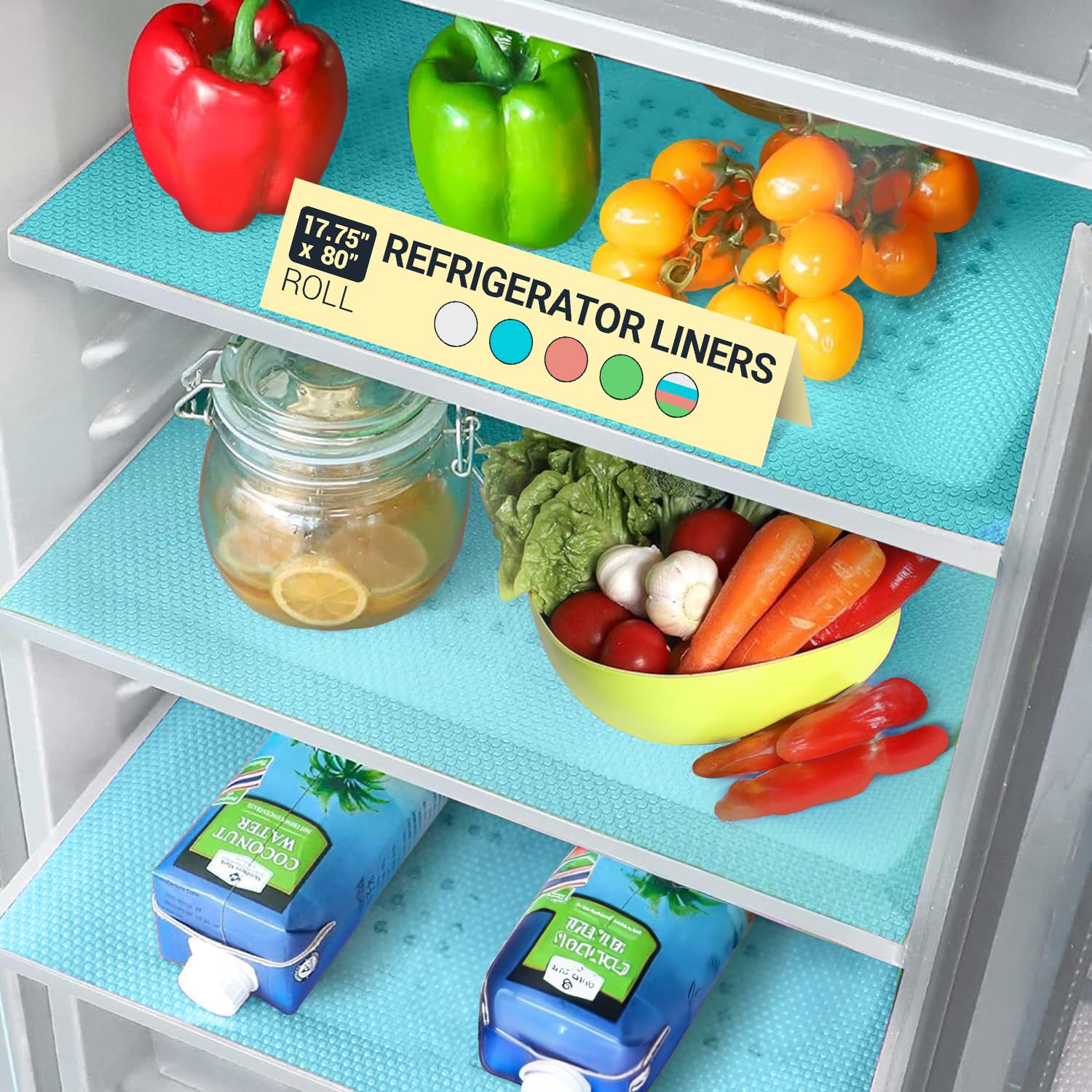 Amazon.com - Refrigerator Liners for Shelves by Linda’s Essentials ...