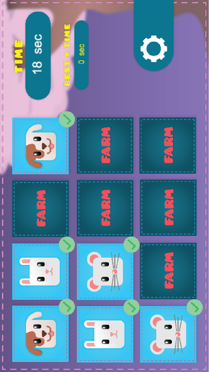 Animal Memory Game: Match the cards puzzle - popular learn games for ...