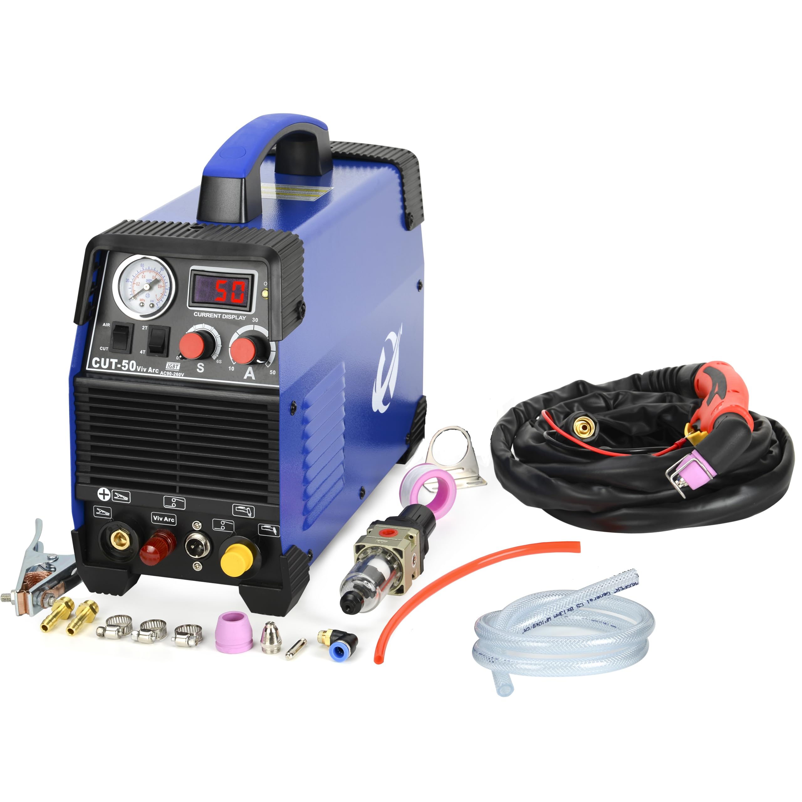 Plasma Cutter, 50Amp Non-Touch Pilot Arc Plasma Metal Cutter Machine ...