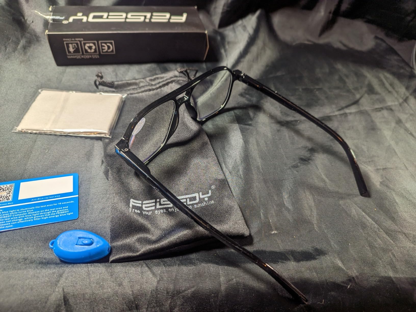 Amazon.com: FEISEDY Retro Aviator Reading Glasses Square Readers with Spring Hinge Blue Light ...