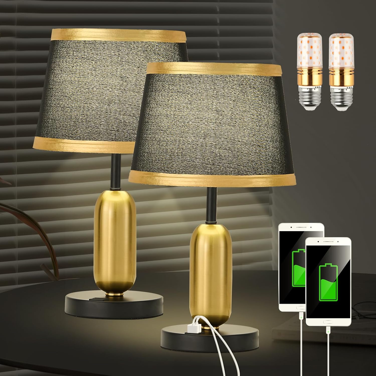 Modern Table Lamp Set of 2 - Creative Design for Living Room and ...