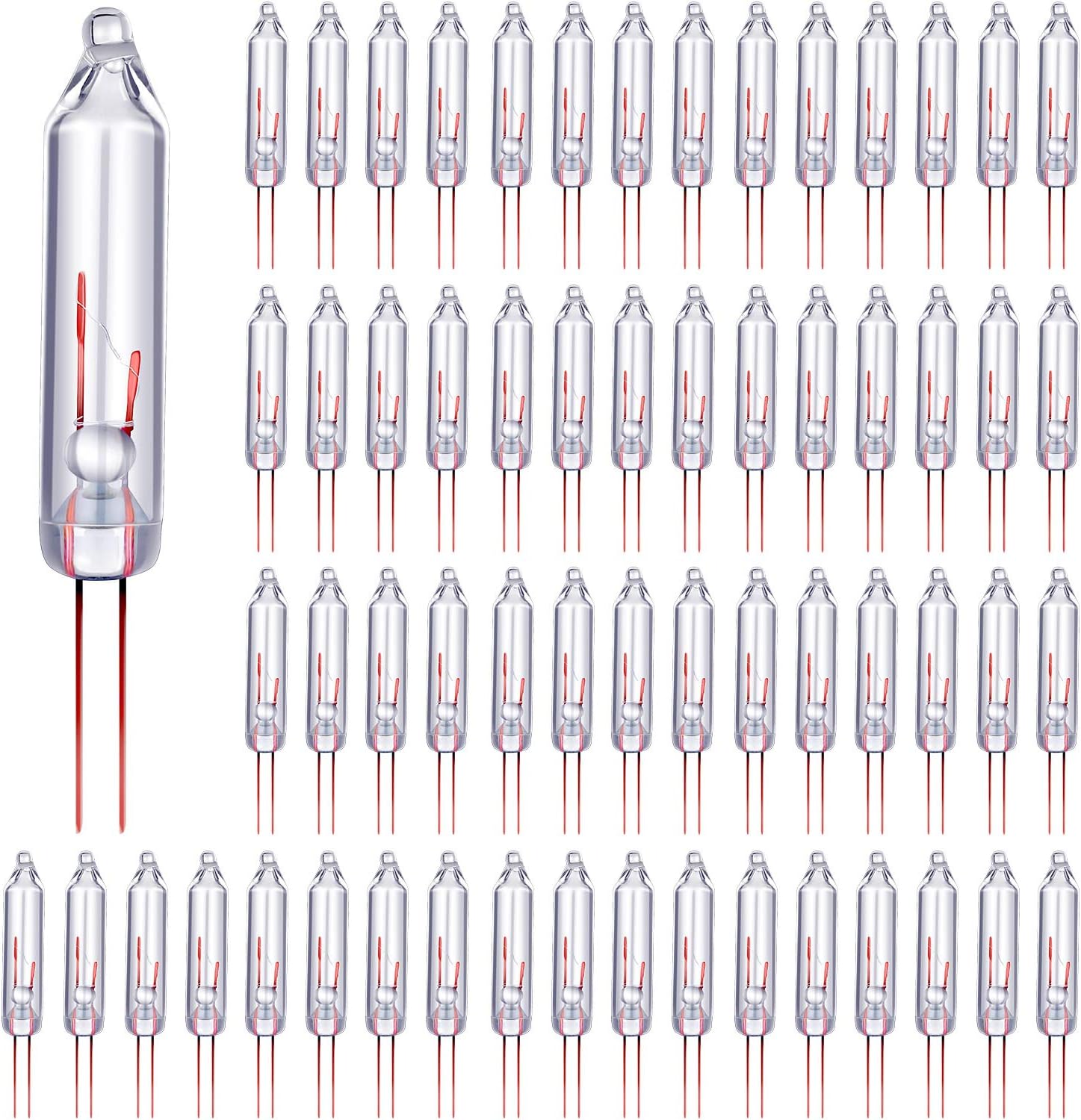 3.5 Volt Clear Replacement Christmas Mini Light Bulbs - 100 Clear Mini ...