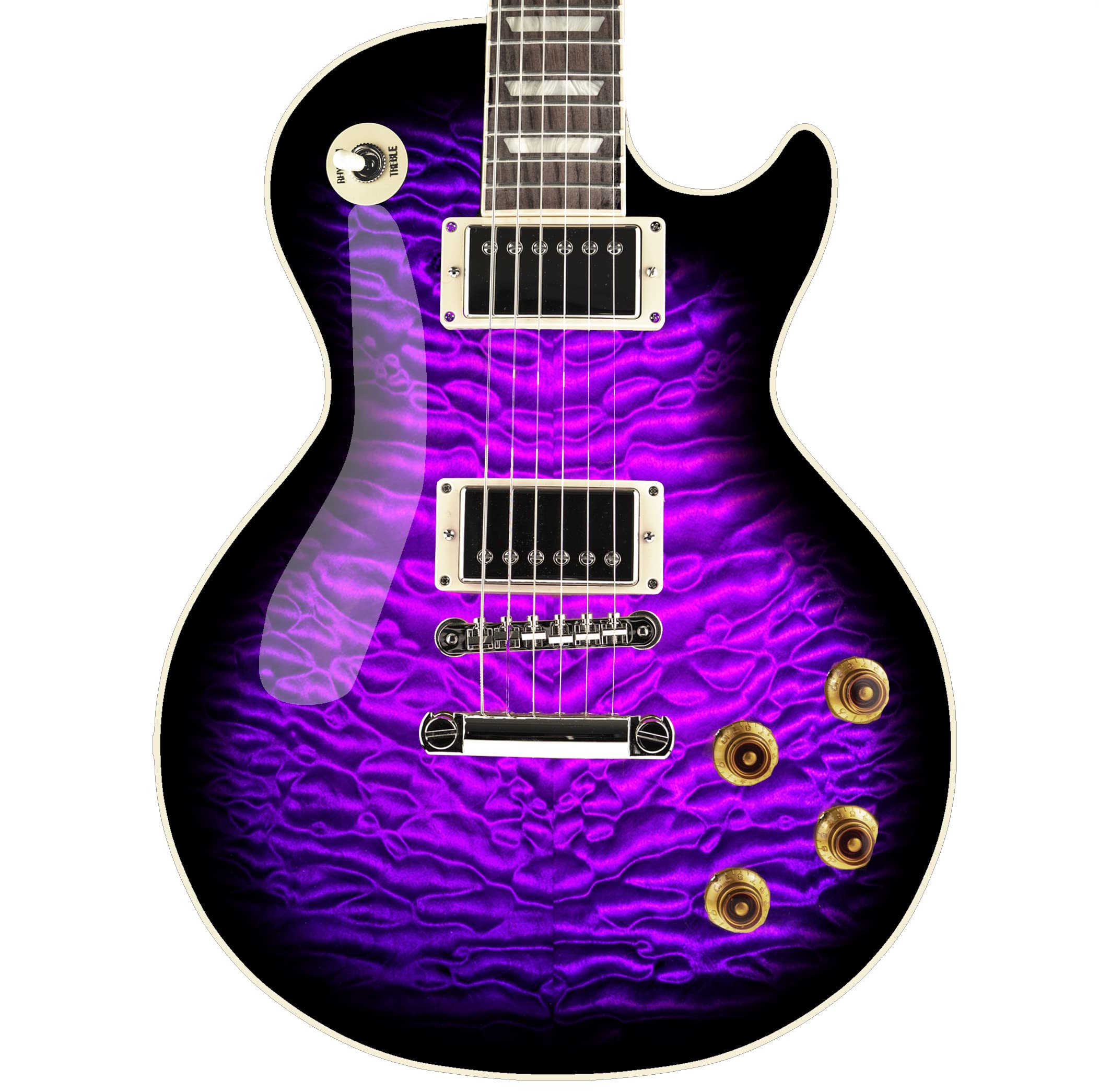 Amazon.com - LP Type Guitar Vinyl Wrap Decal Sticker Quilted Maple ...