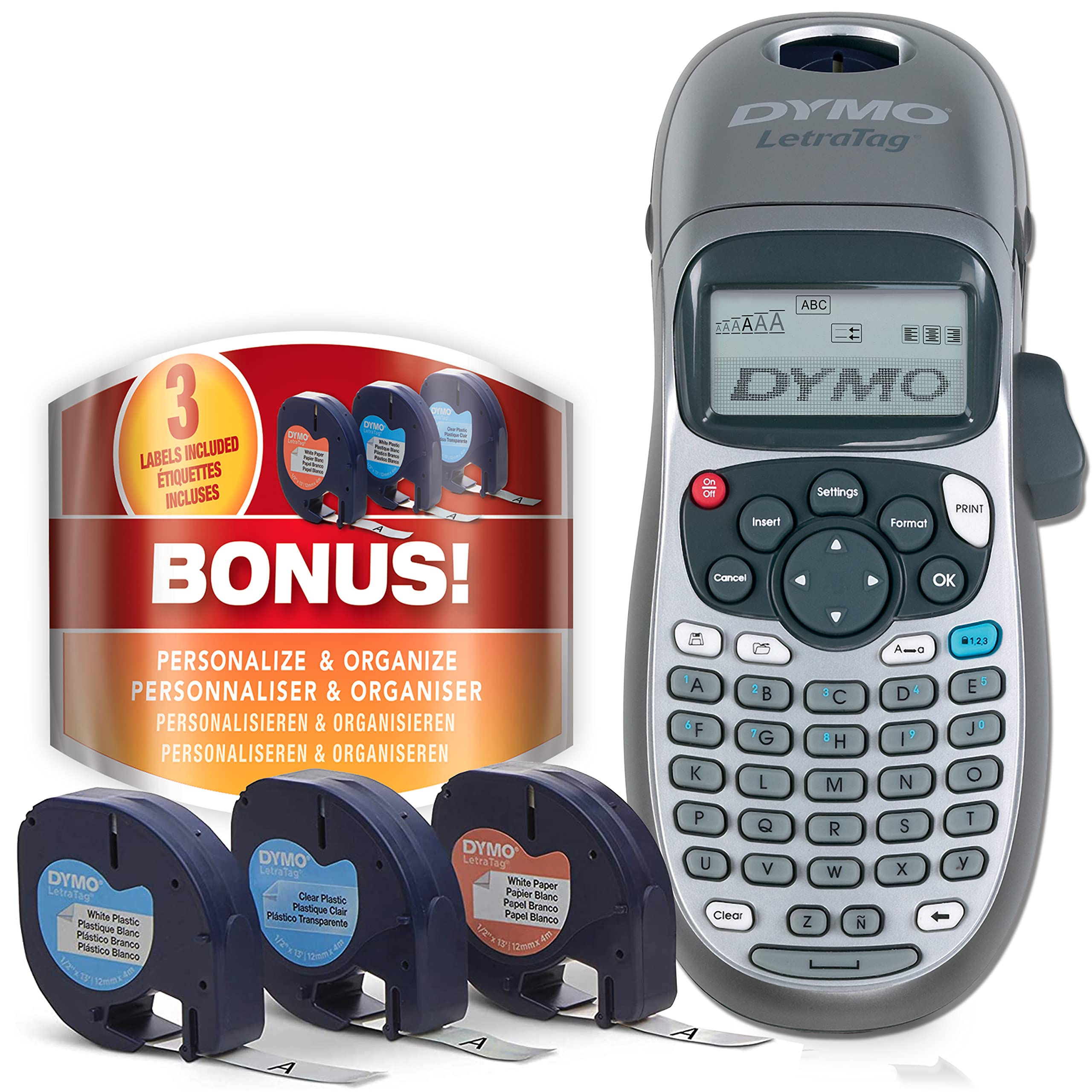 DYMO Label Maker LetraTag 100H Handheld Label Maker Easy to Use 13