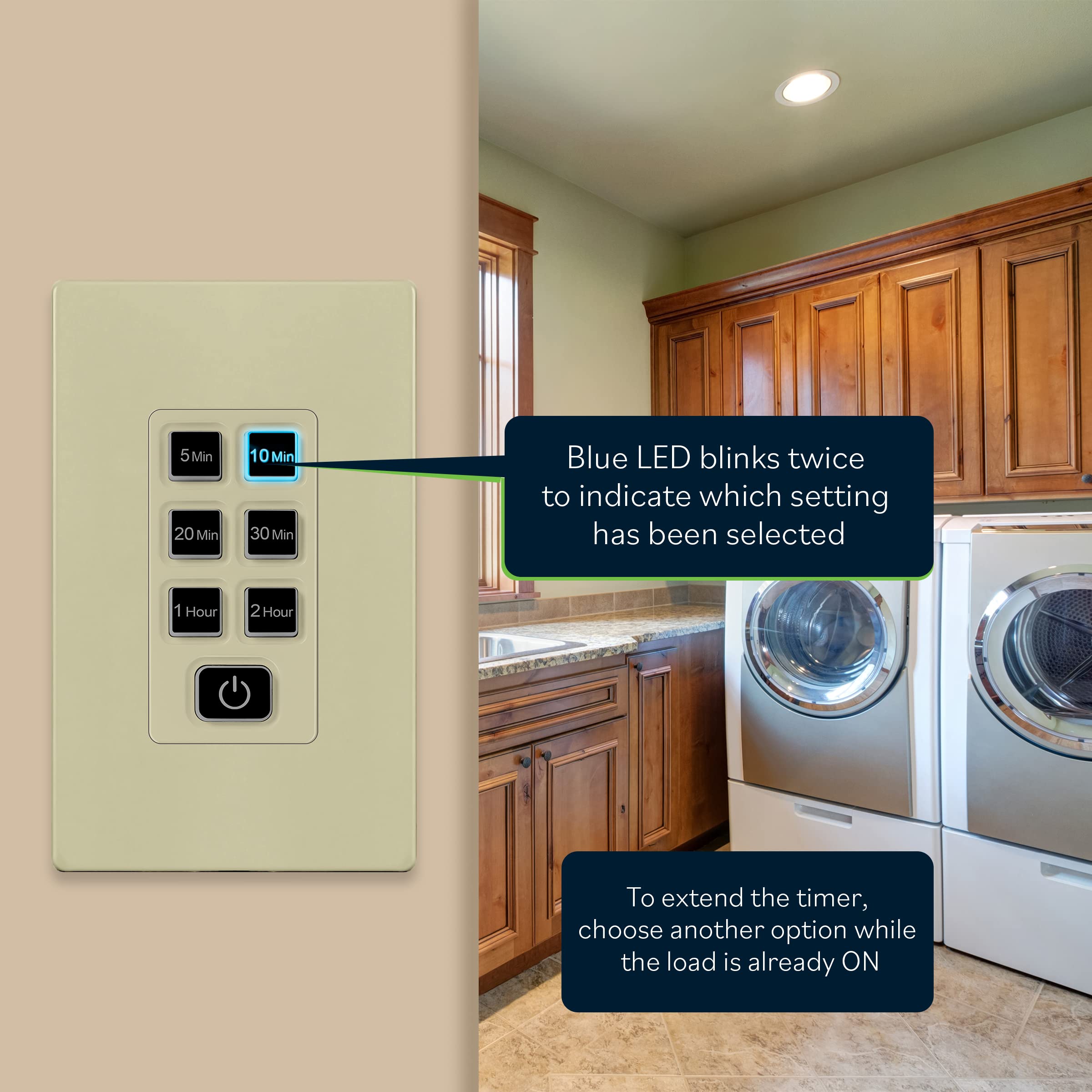 Snapklik.com : 2-Hour Countdown Timer Switch, 5-10-20-30 Min 1-2 Hour ...