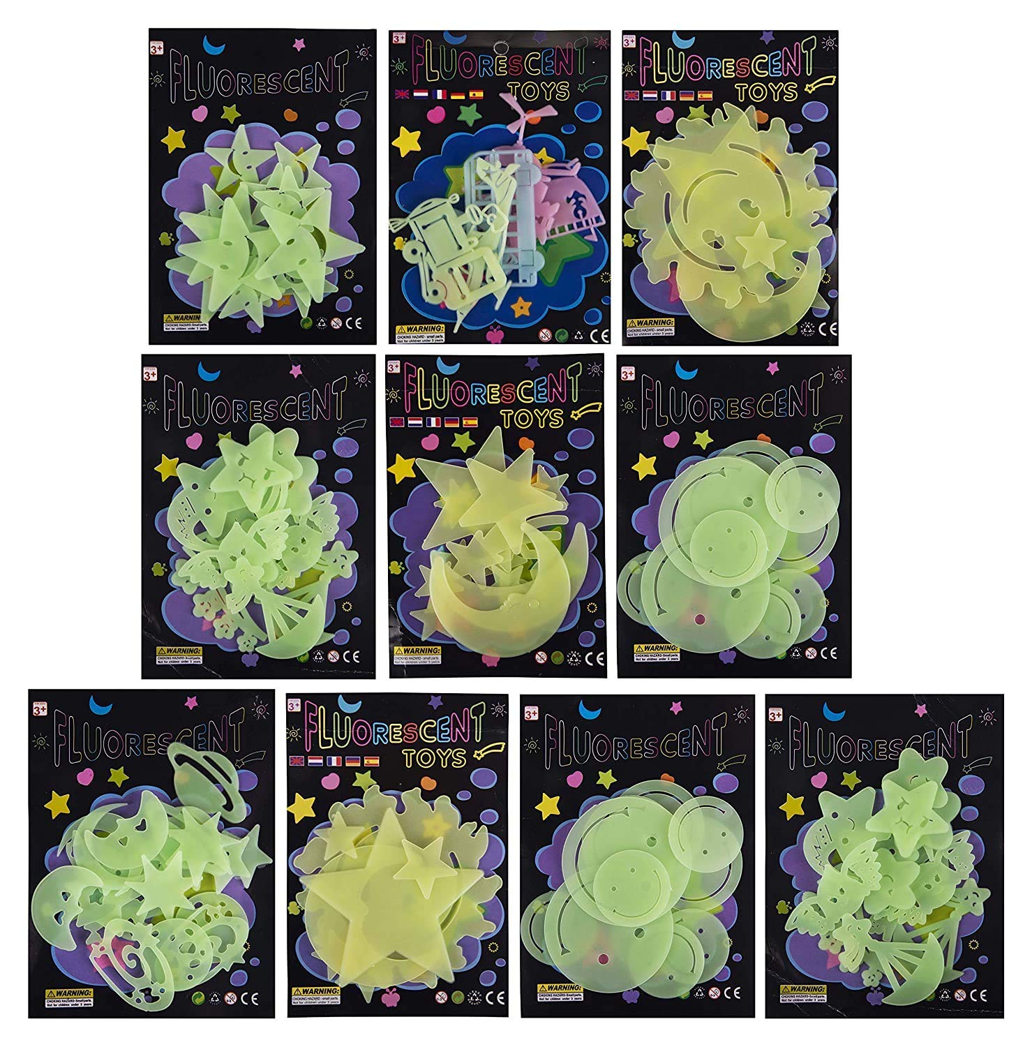 kidivo Dark Radium Wall Self-Adhesive Stickers For Kids Bedroom, Room ...