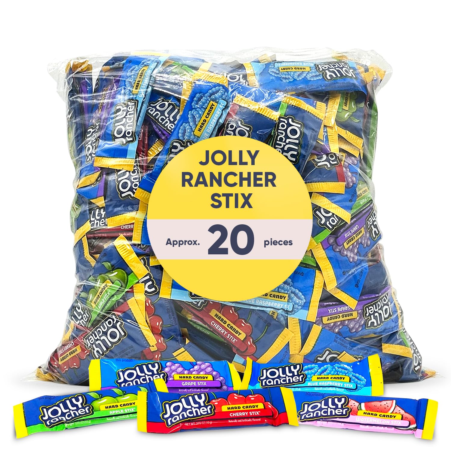 Amazon.com : Jolly Ranchrs Hard Candy Stix 20 pieces- Assorted Flavors ...