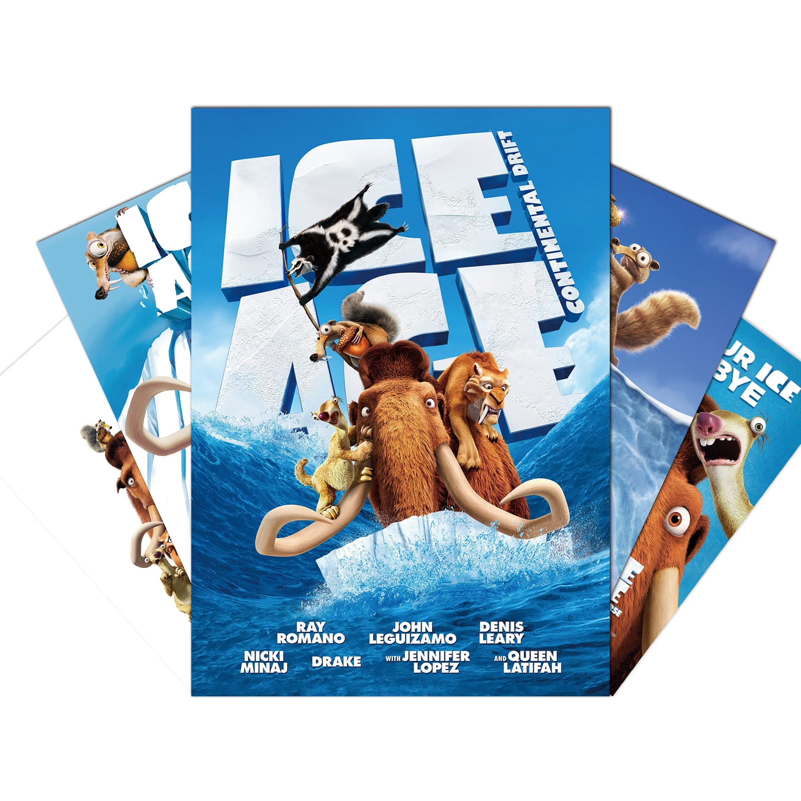 Buy Ice Age Movie Wall Art Decor Print Set of 5 Funny Cartoon Anime ...