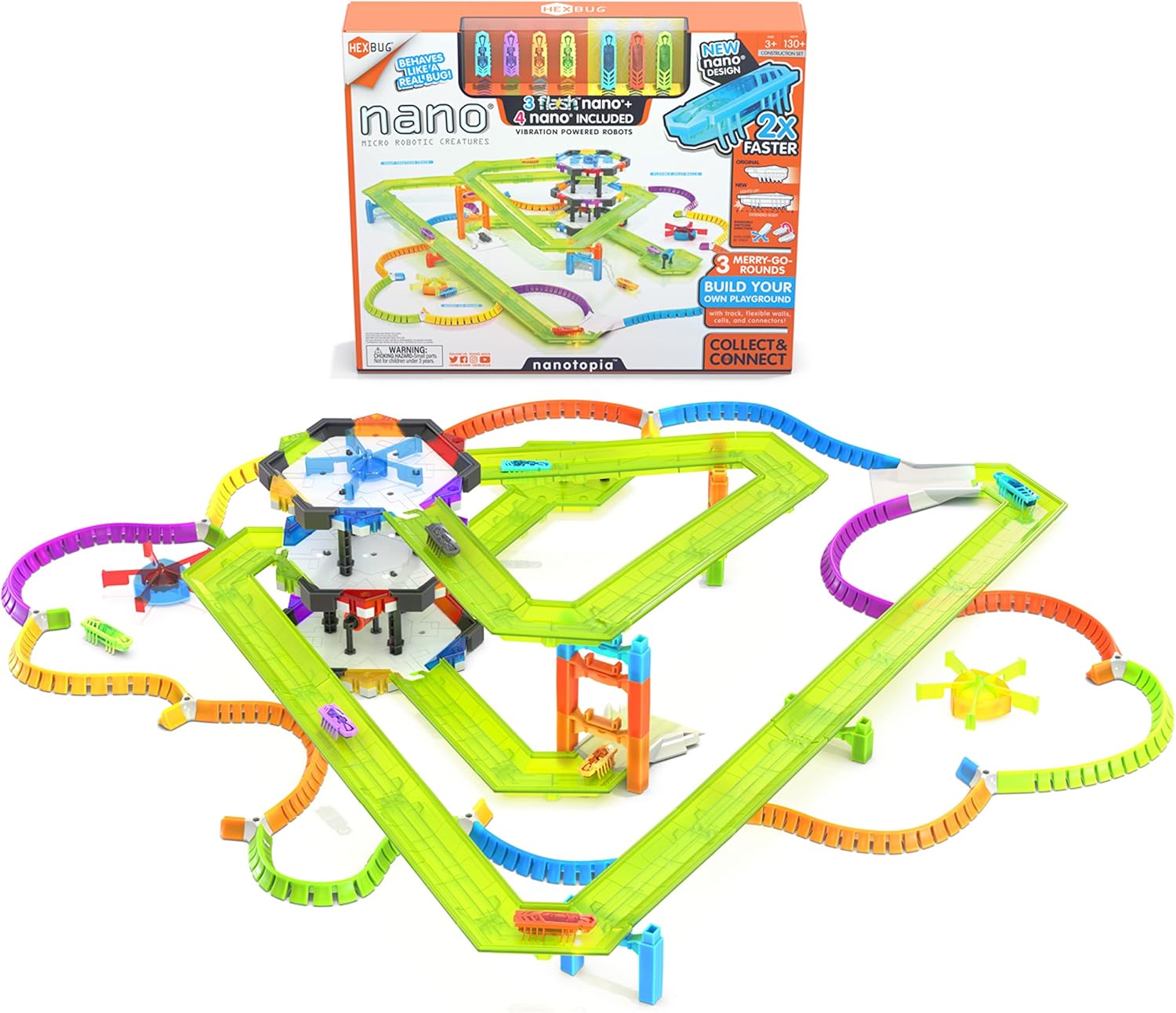 Amazon.com: HEXBUG Nanotopia, Sensory Toys for Kids & Cats with Over ...