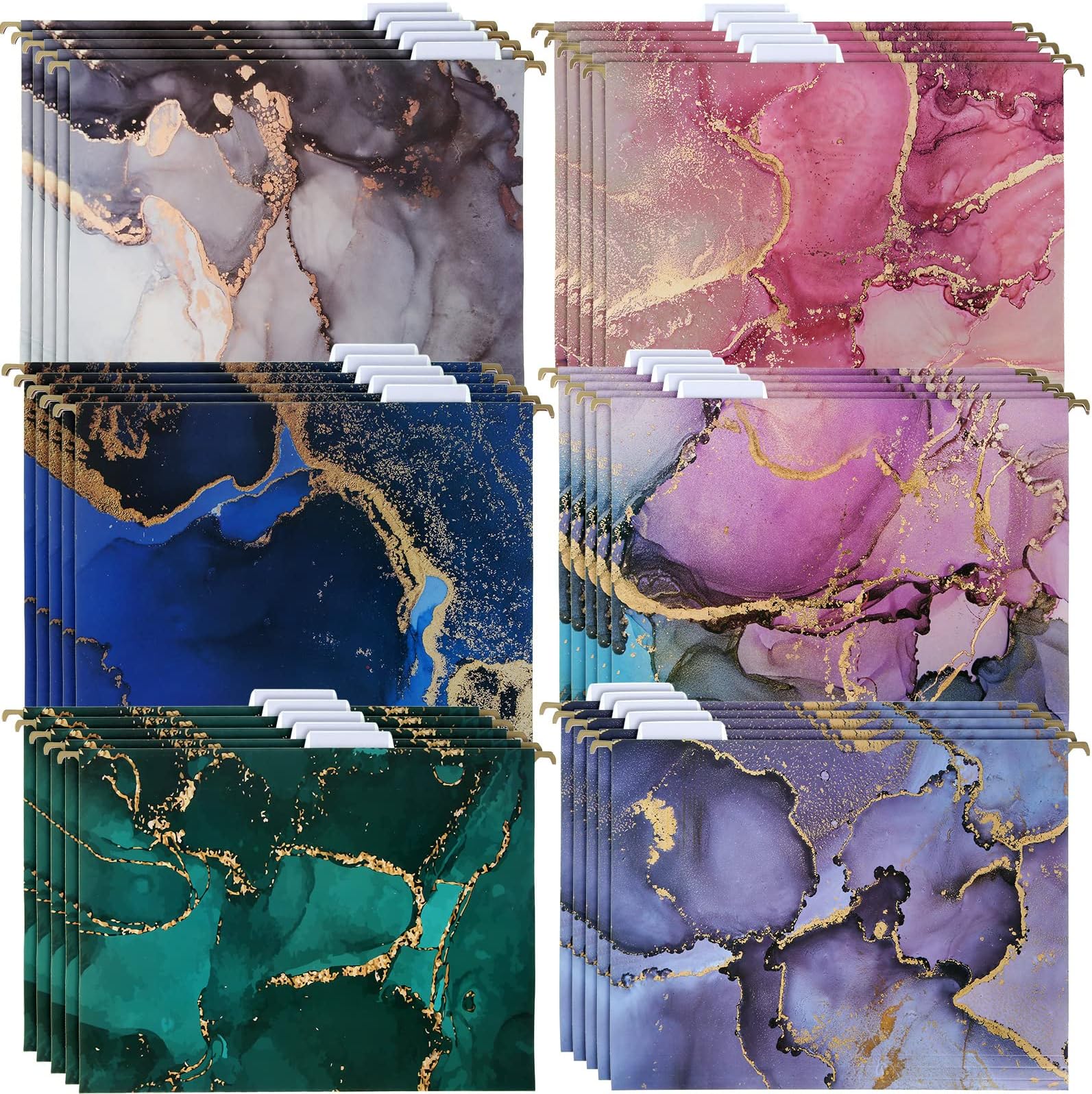 Amazon.com : 30 Pcs Hanging File Folder File Cabinet Organizer Letter ...