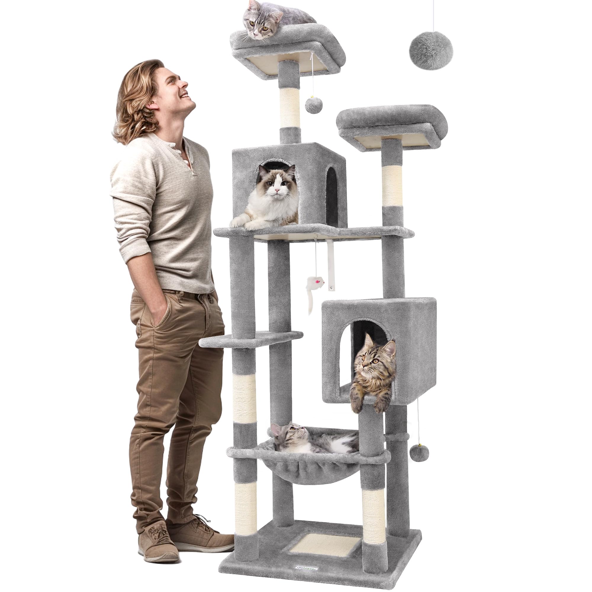 Amazon.com : Globlazer F70 Cat Tree Tall, 70 inches Cat Tower for ...