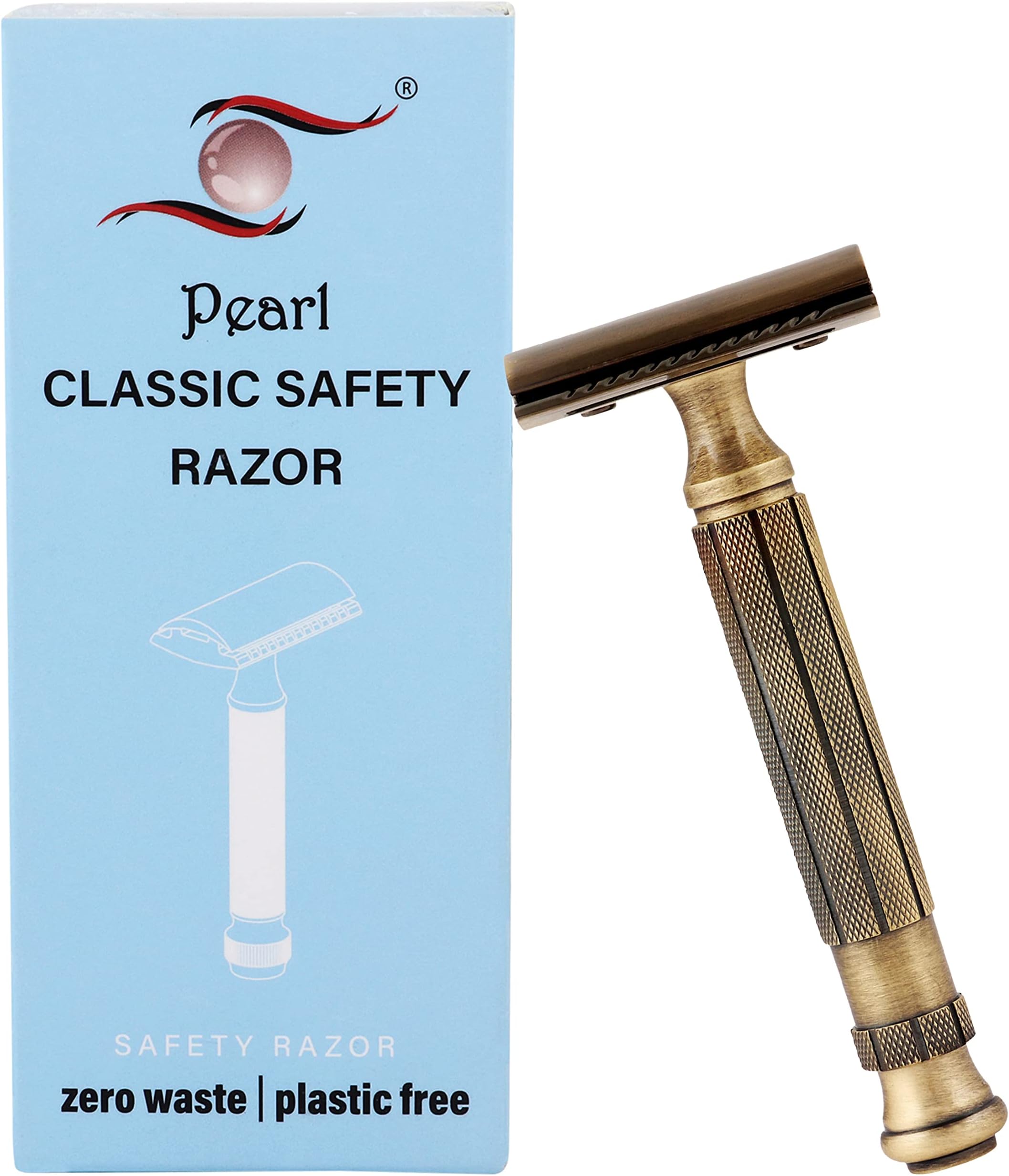 Amazon.com: Pearl Shaving Double Edge Close Comb Safety Razor for Men ...
