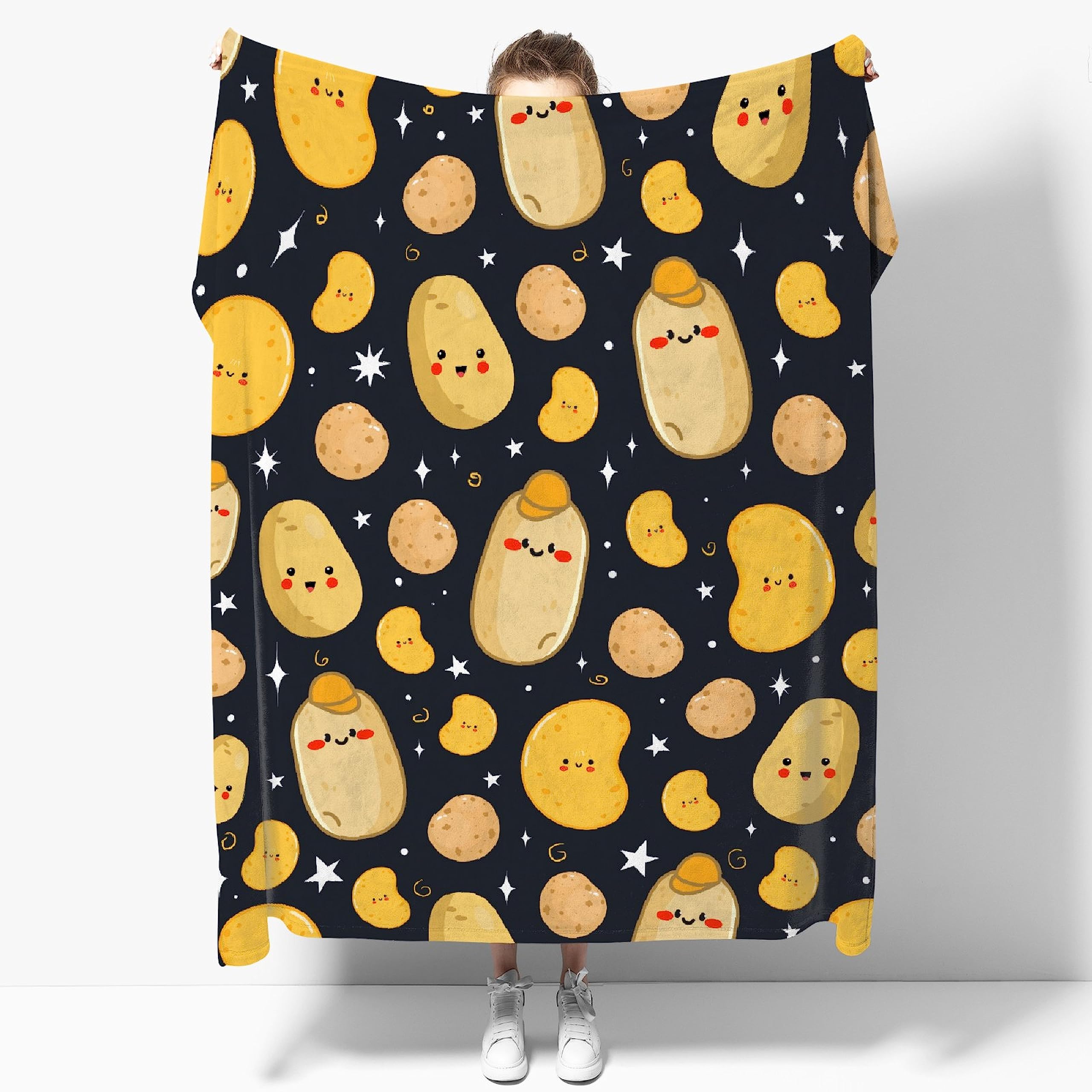 Amazon.com: Potatoes Blanket Gift for Girl Women Blanket Super Soft ...