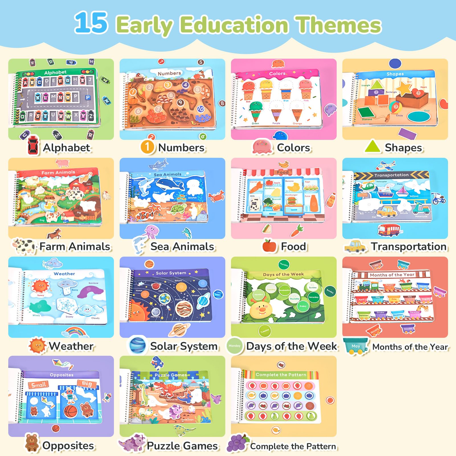 Snapklik.com : Preschool Busy Book For Toddlers 3-5, Learning ...