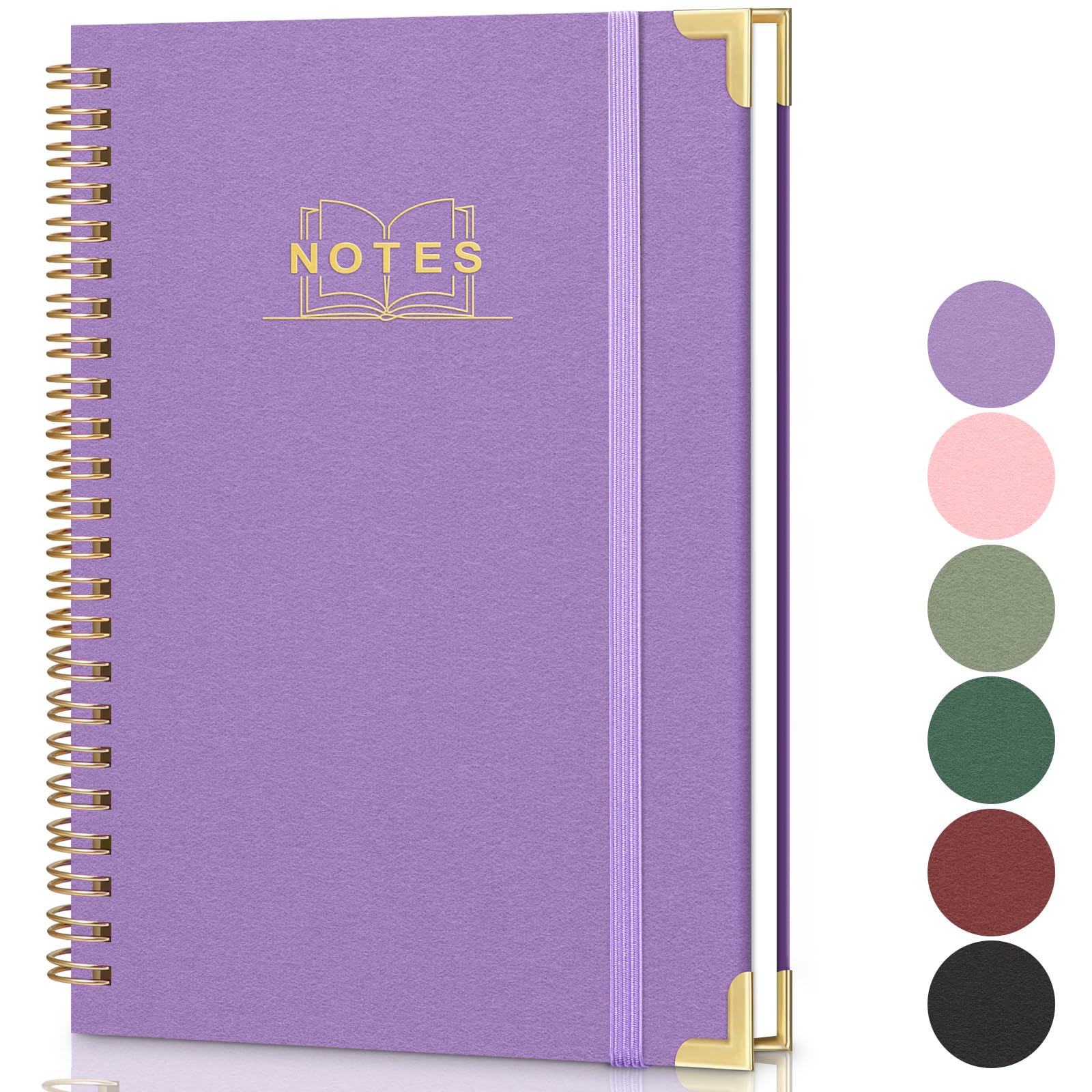 Amazon.com : Gloween Lined Spiral Journal Notebook with 160 Pages, A5 ...