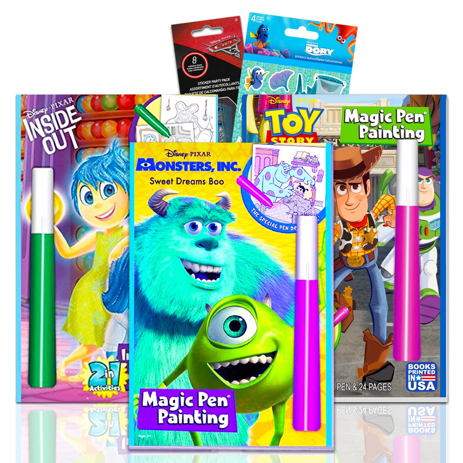 Buy Disney Invisible Ink Coloring and Activity Book Set for Kids -3 ...