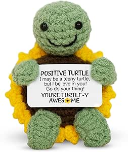 Amazon.com: OASSIE Thank You Gifts - Mini Handmade Positive Turtle ...