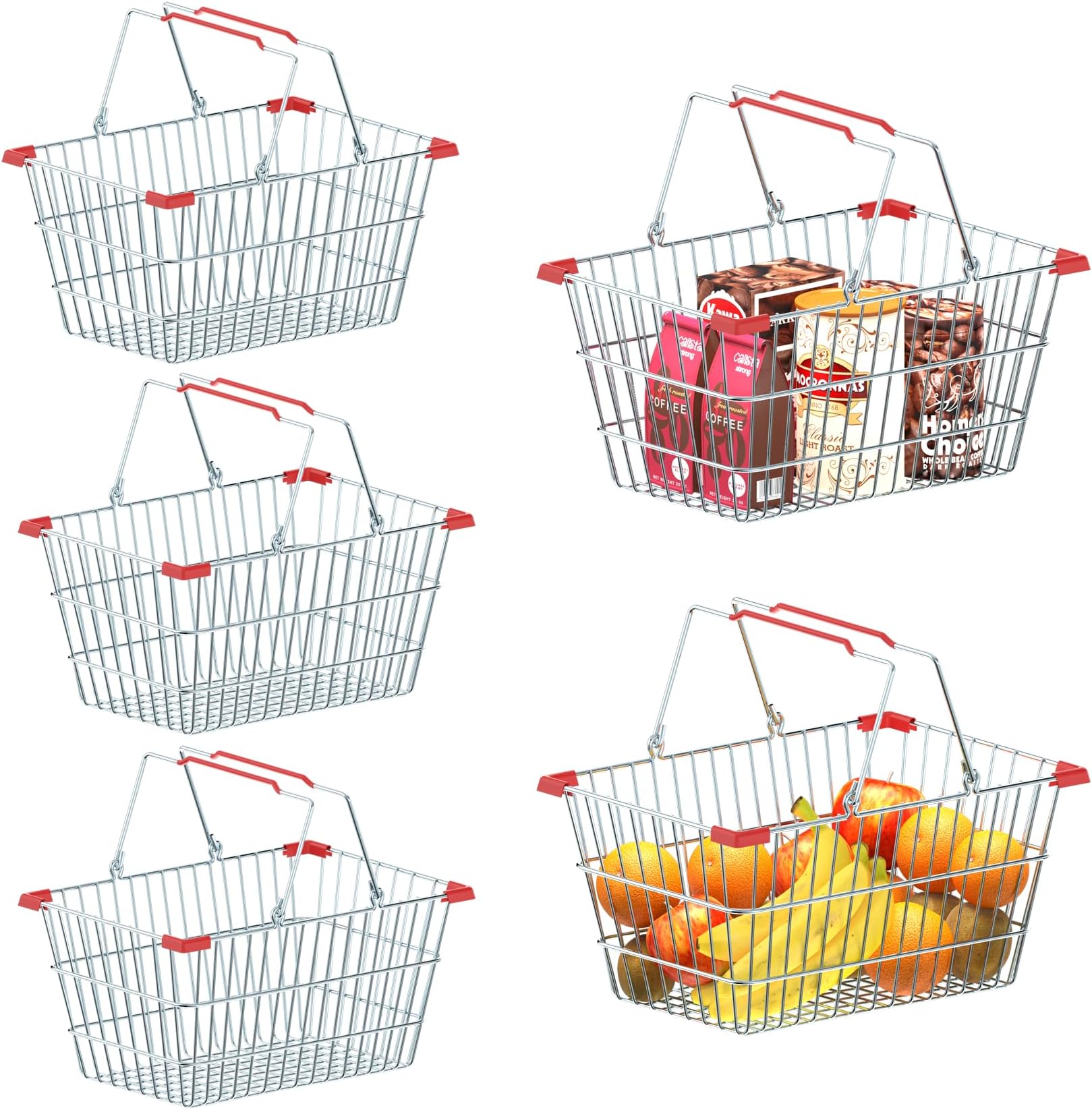 Amazon.com - blitzlabs Wire Storage Baskets Stackable Large Metal ...