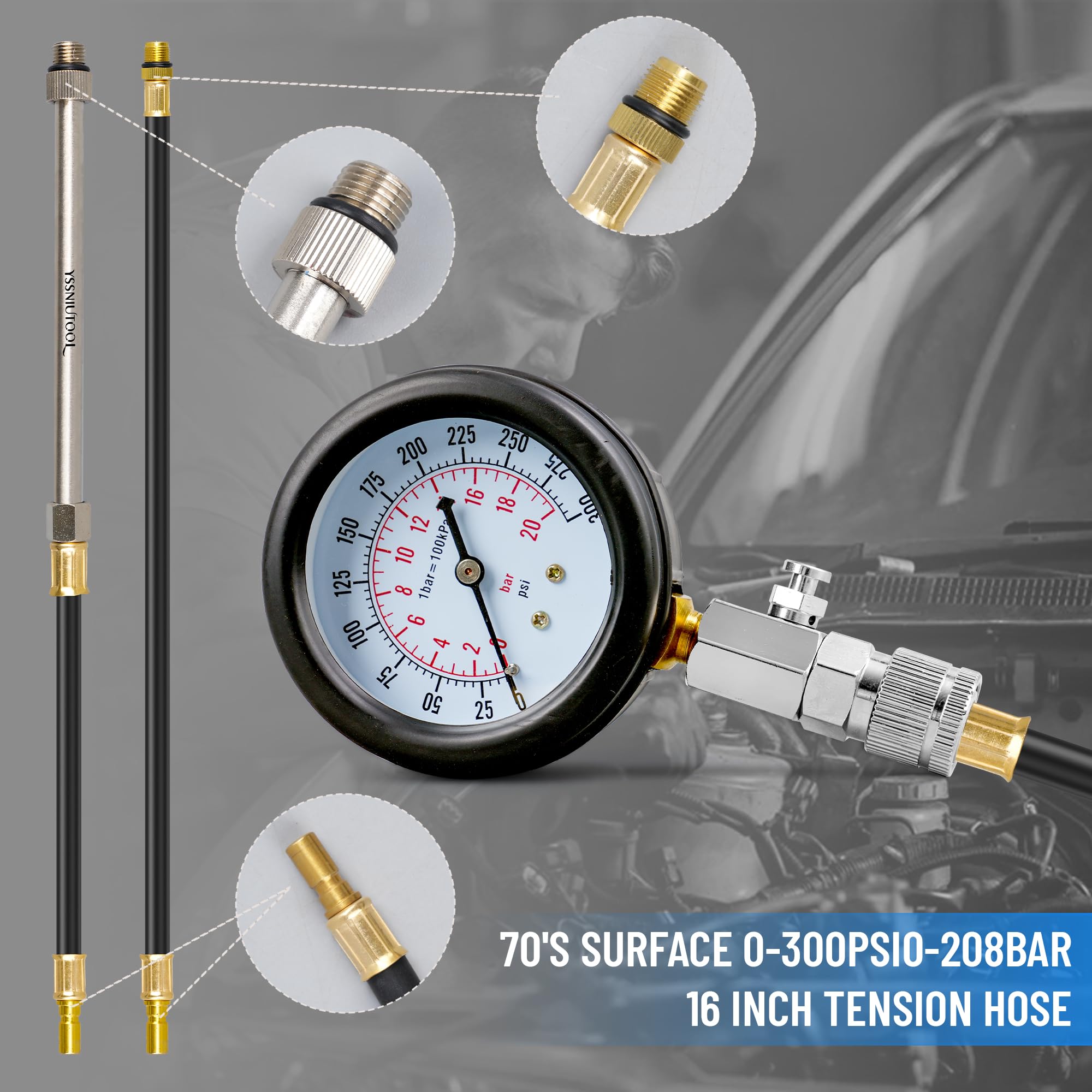Snapklik.com : 11PC Compression Tester, Automotive Engine Compression ...