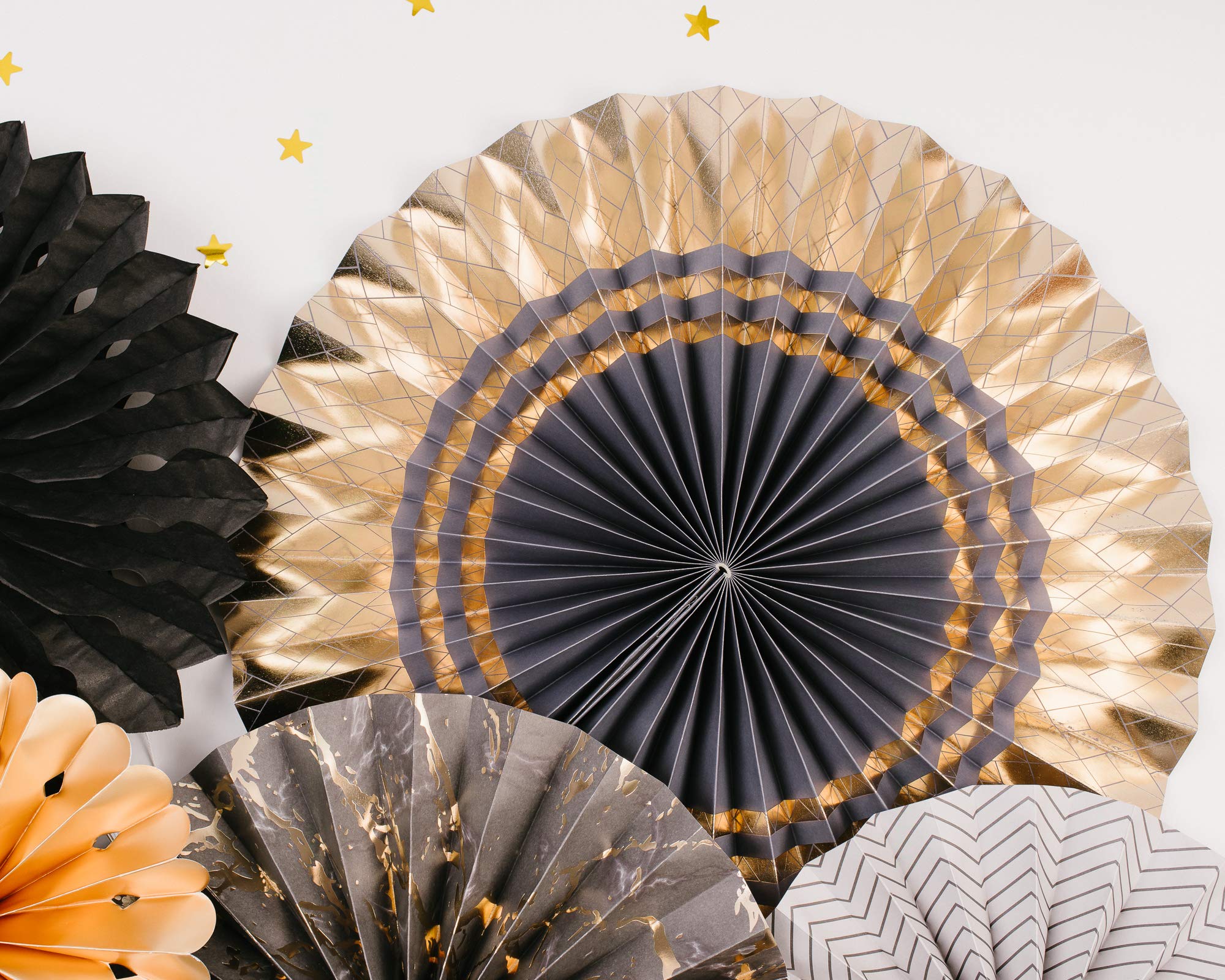 Round Paper Fan Designs Folded Fan Decoration Craft Activity Guide