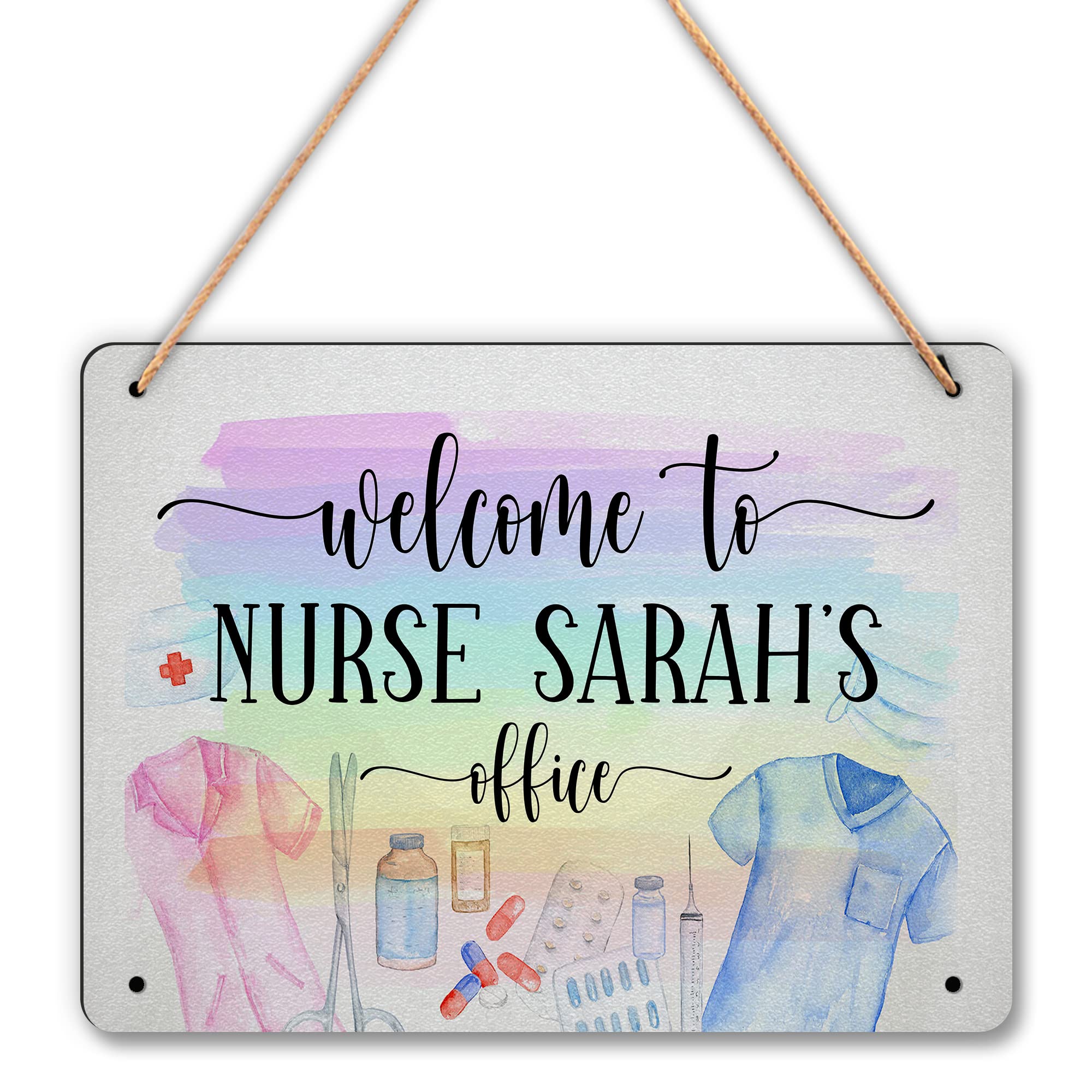 Signs For School Nurse Office Personalized School Nurse Door Sign,