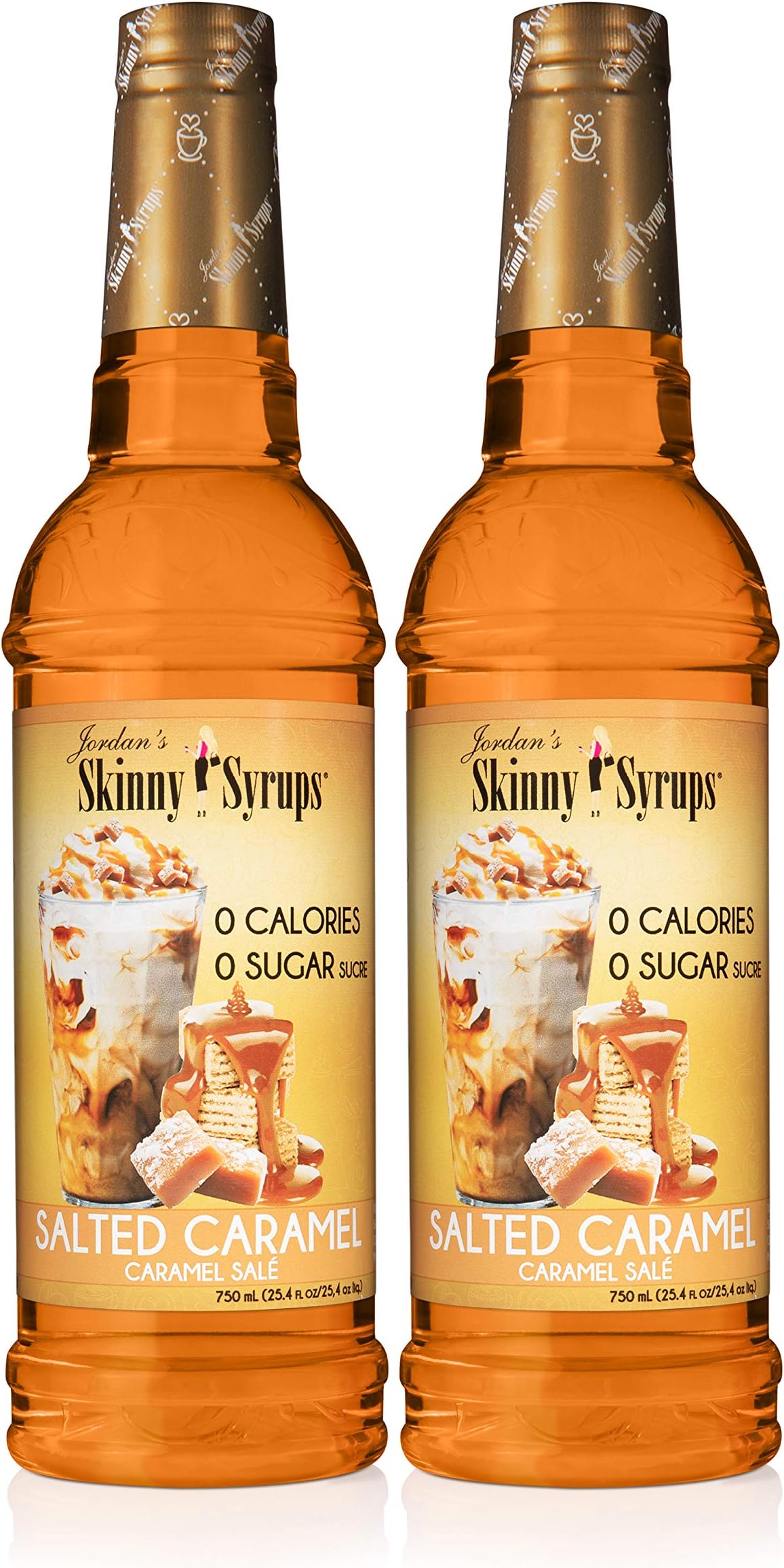 Amazon.com: Jordan's Skinny Syrups Sugar Free Coffee Syrup, Caramel ...