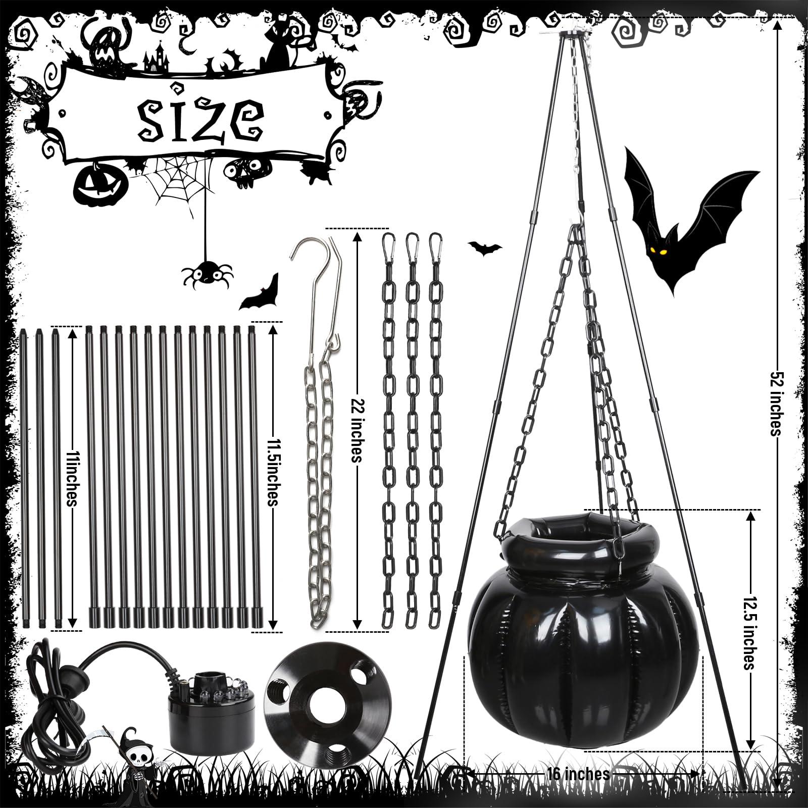 Snapklik.com : Halloween Decorations Outdoor - Extra Large Inflatable ...