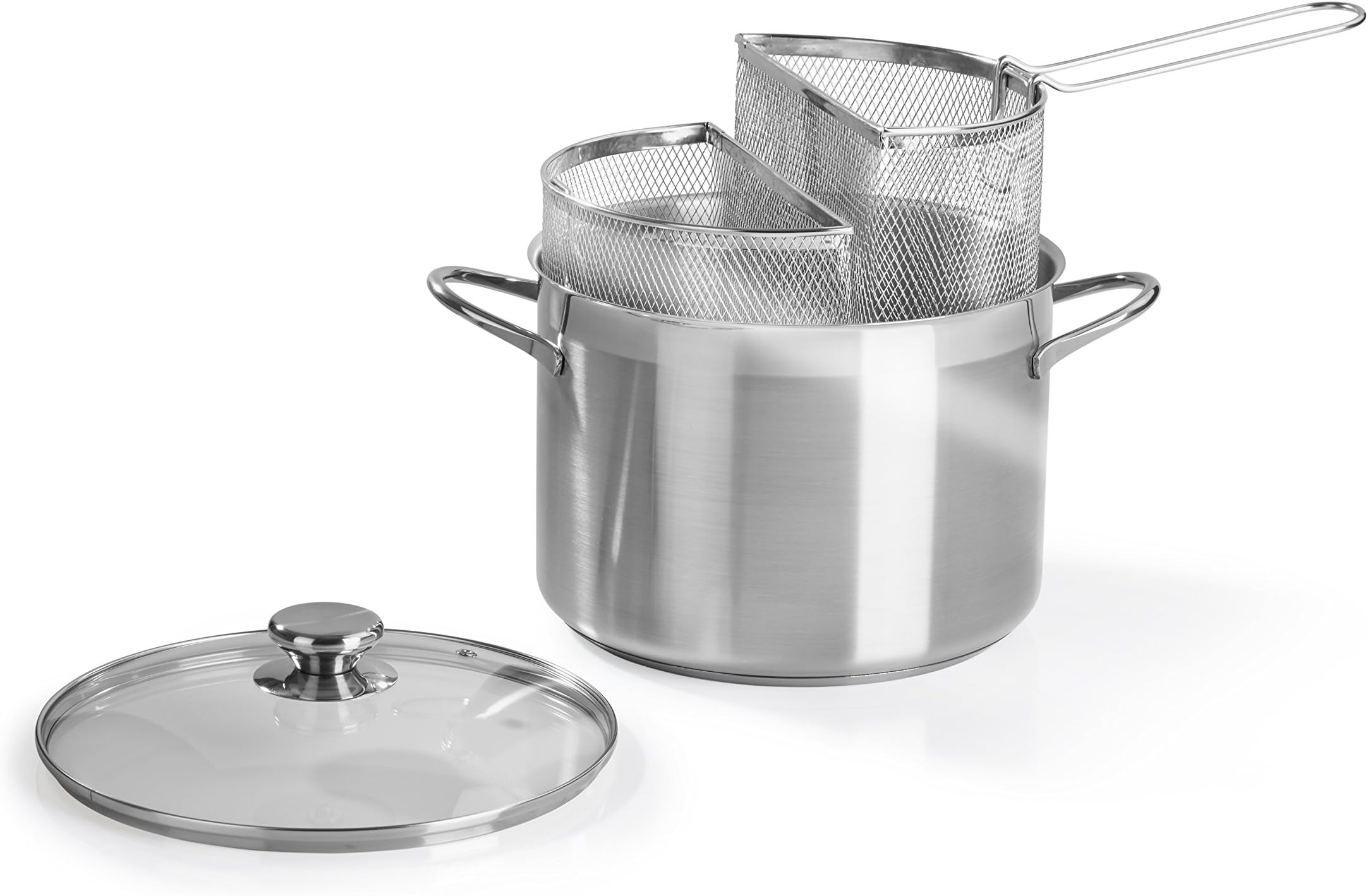 WMF Nudeltopf mit Sieb 24 cm Induktion, Kochtopf groß 7l, Spaghettitopf ...