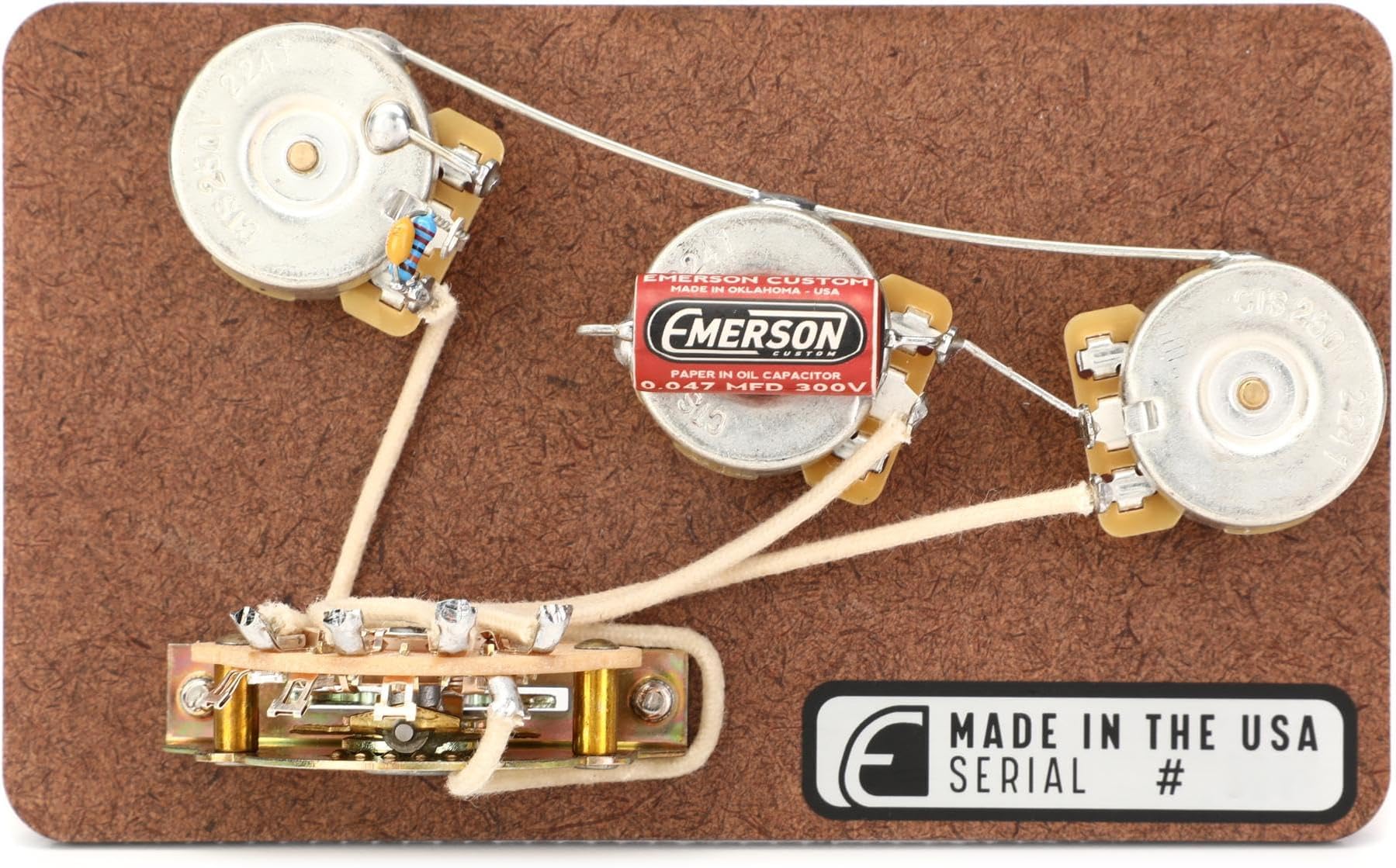 Amazon.com: Emerson Custom Telecaster 3-Way Prewired Kit w/ 500K Ohm ...
