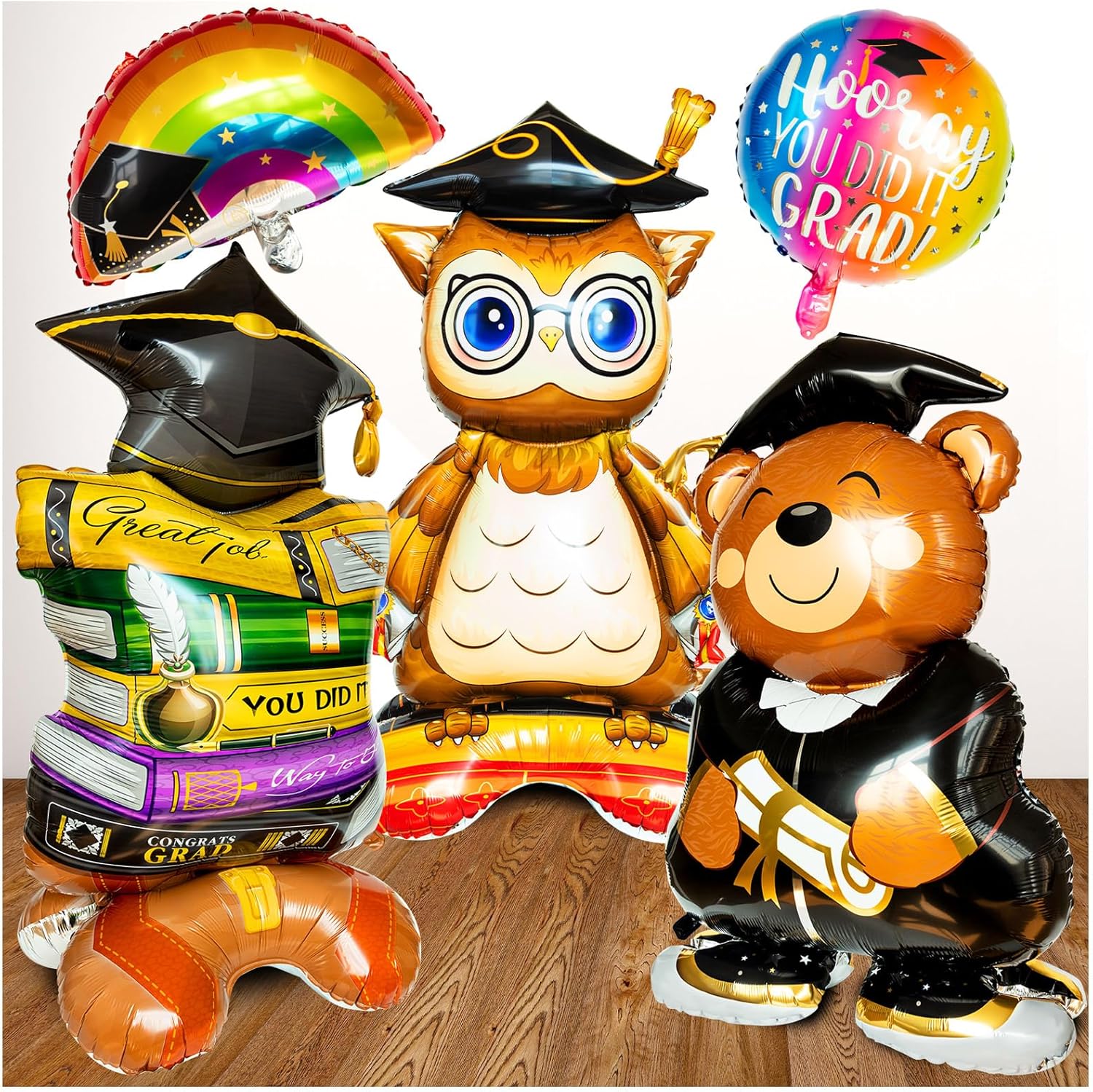 Amazon.com: Graduation Foil Balloons, Large Graduation Mylar Balloons ...