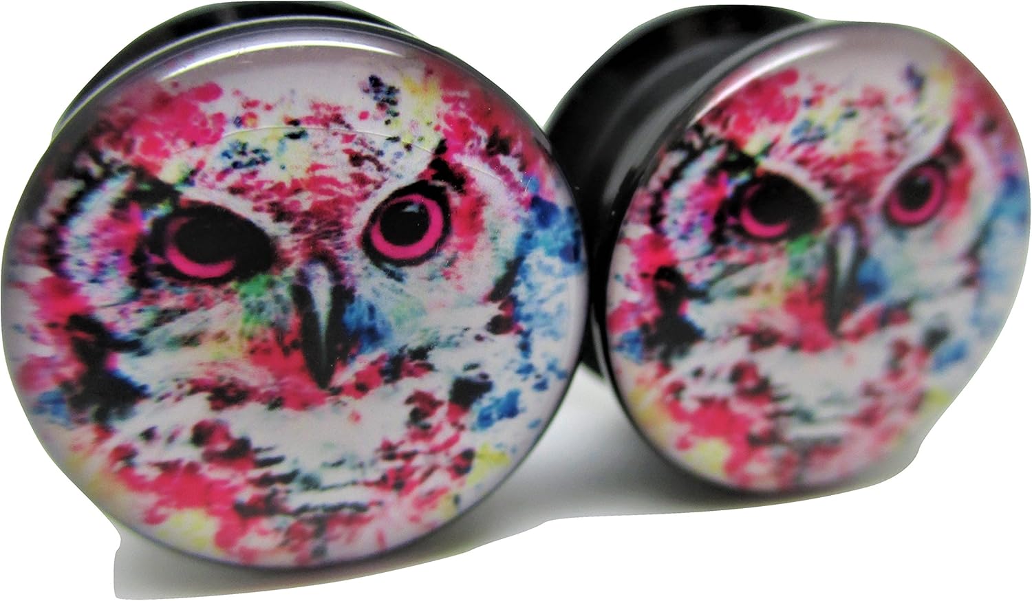 Amazon.com: Pierced Republic Owl Ear Plugs - Acrylic - Screw-On - New ...