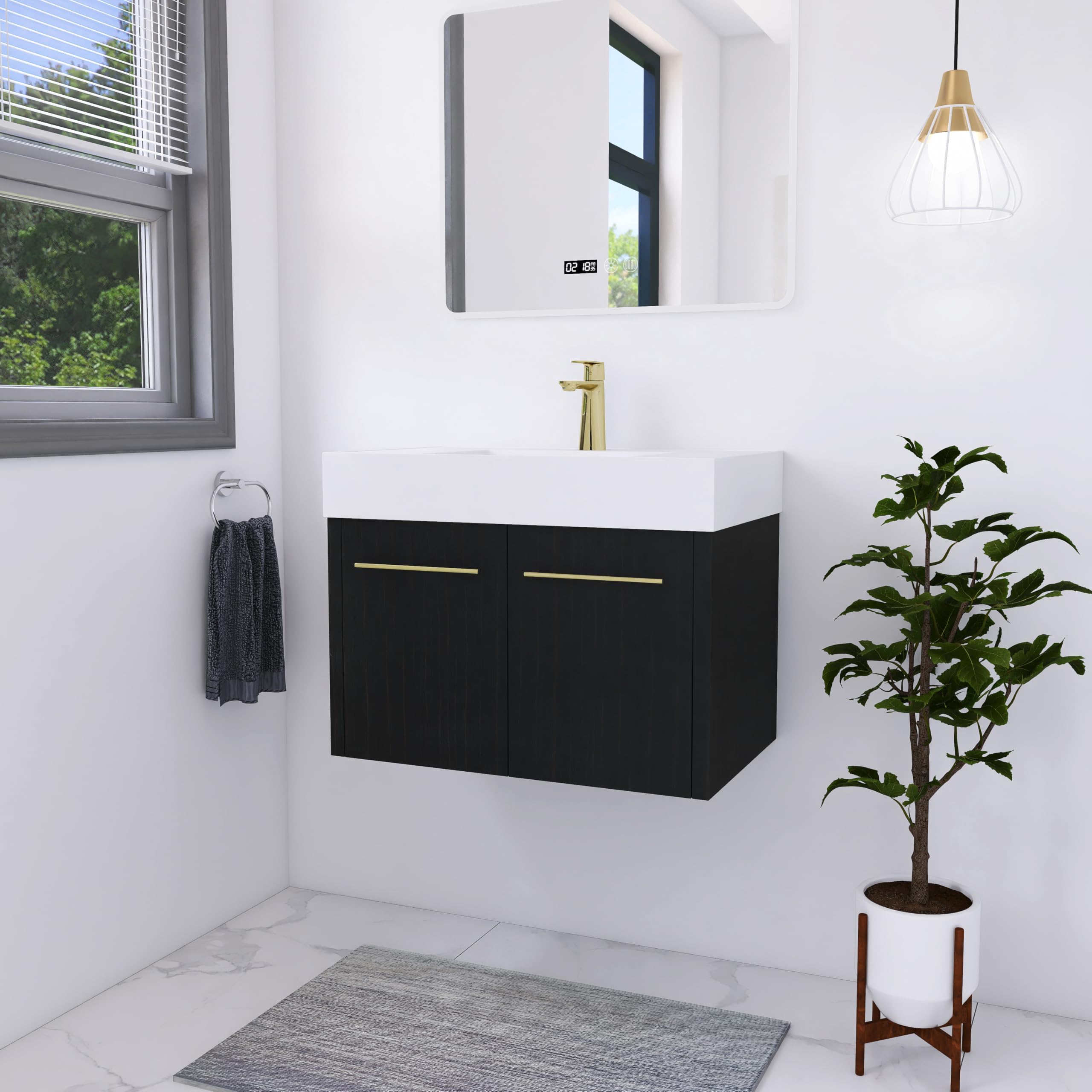 Amazon.com: Generic 30 Inch Floating Bathroom Vanity,30"" Bathroom ...