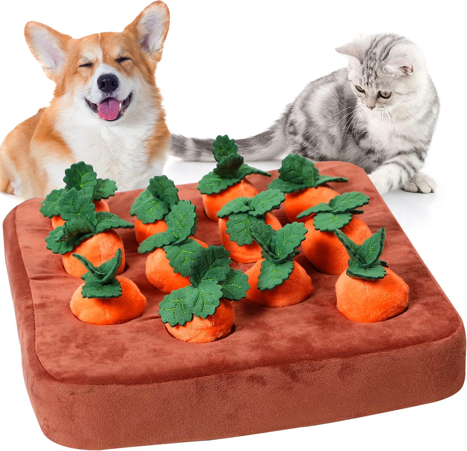Pet Supplies : SOMOYA Dog Carrot Toy, Enrichment Dog Puzzle Toys, Hide ...