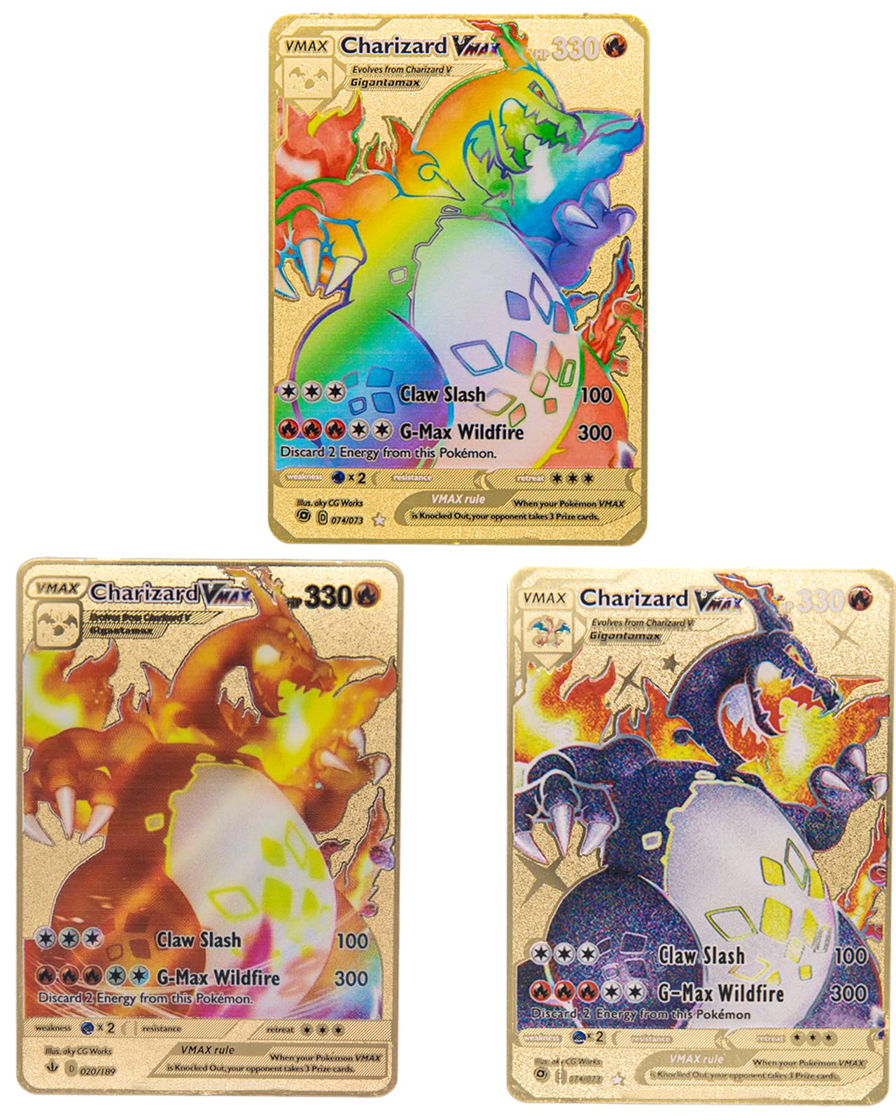 Buy Charizard VMAX Champion's Path Custom Metal Cards Online at ...