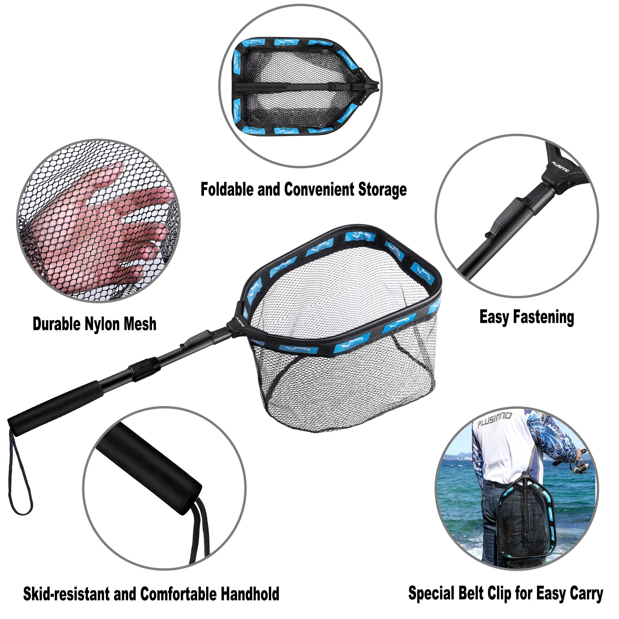 Snapklik.com : Floating Fishing Net For Steelhead, Salmon, Fly, Kayak ...