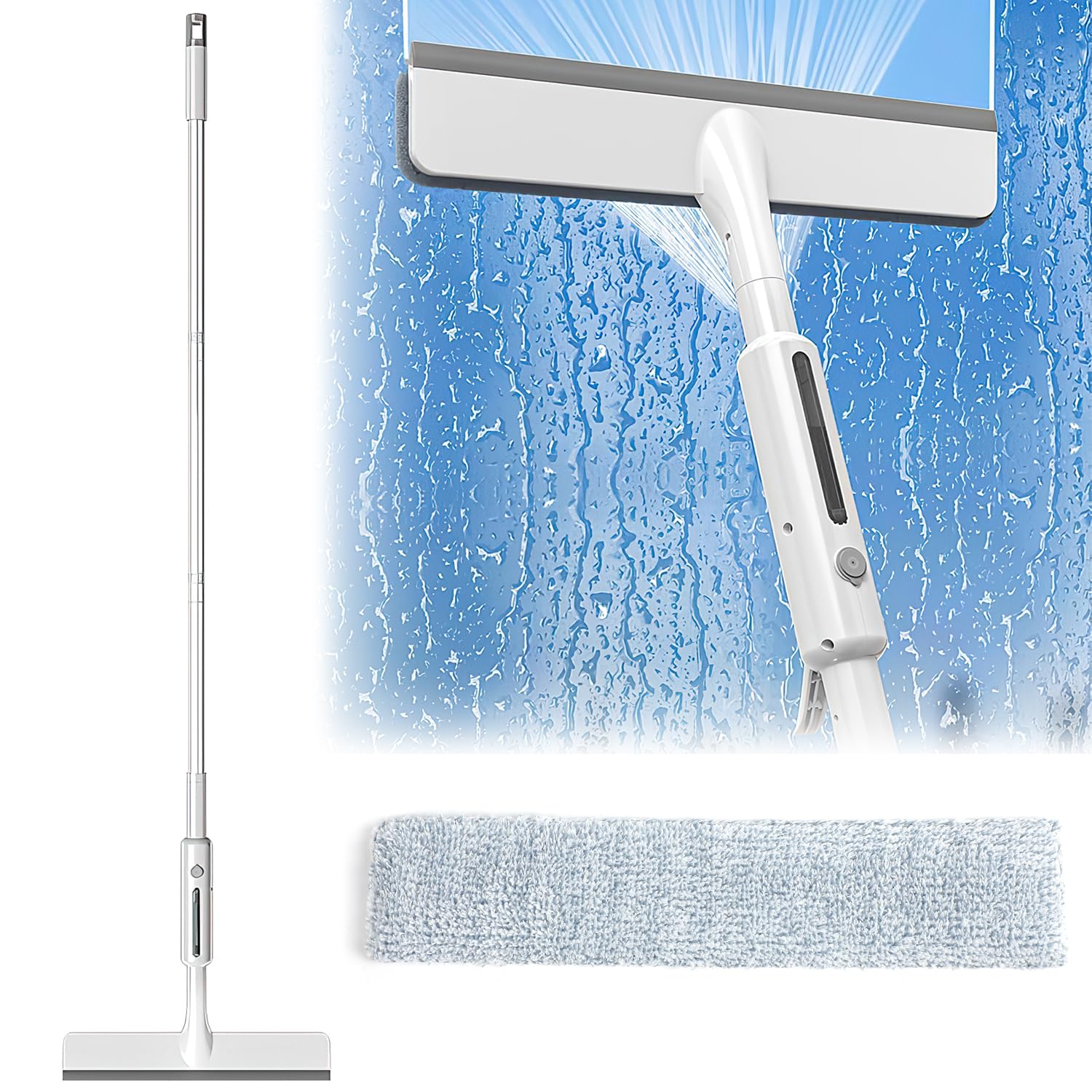 Amazon.com: Squeegee for Window Cleaning with Spray and 3 Pads ...