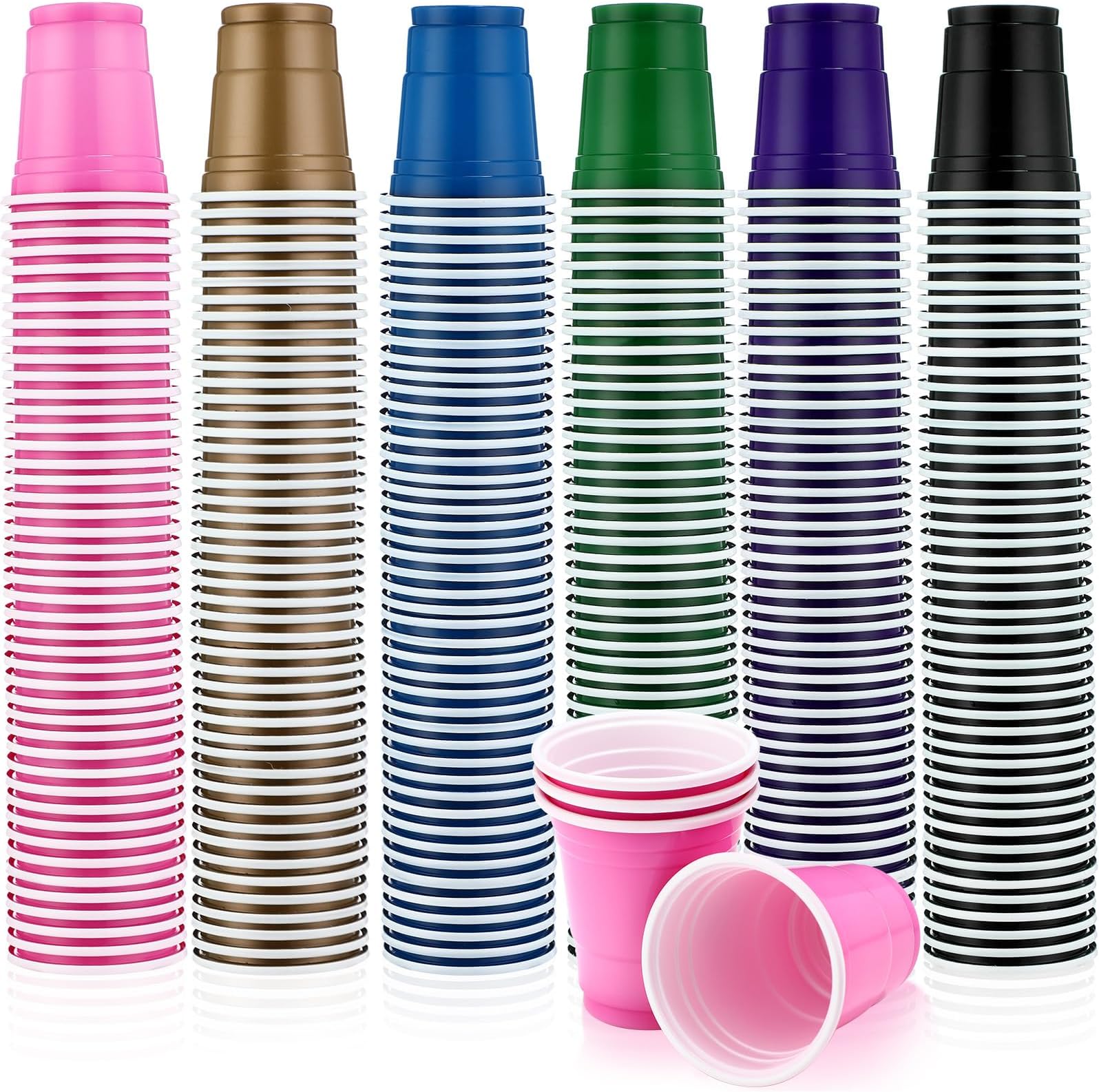 Amazon.com: Roshtia 200 Pcs 2 oz Breast Cancer Awareness Cups Pink ...