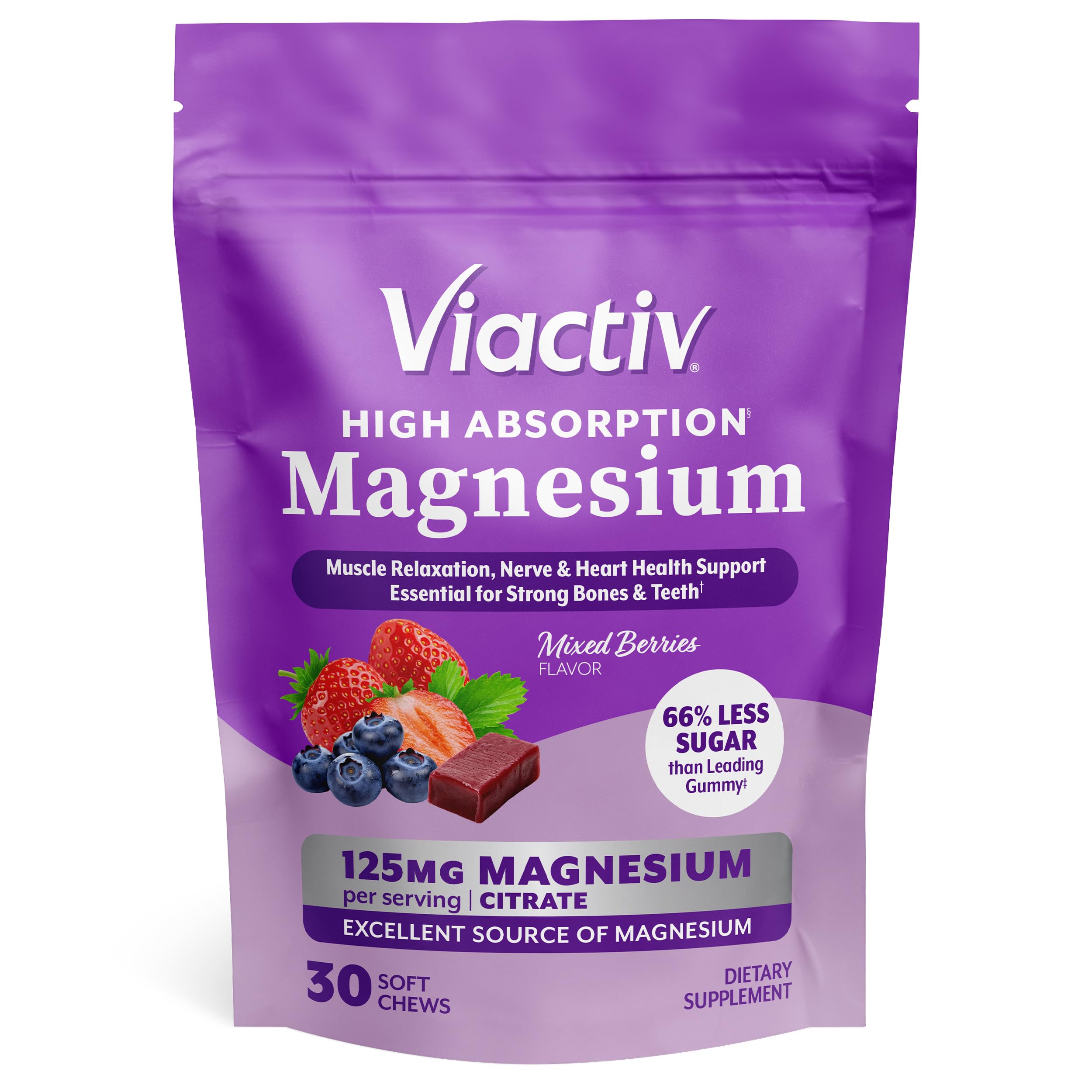 Amazon.com: Viactiv Magnesium Chews, High Absorption Magnesium Citrate ...