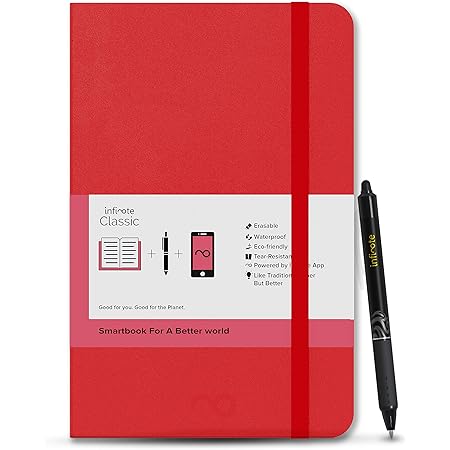 Infinote Classic Reusable Stone Paper Smart Notebook - Includes 1 ...