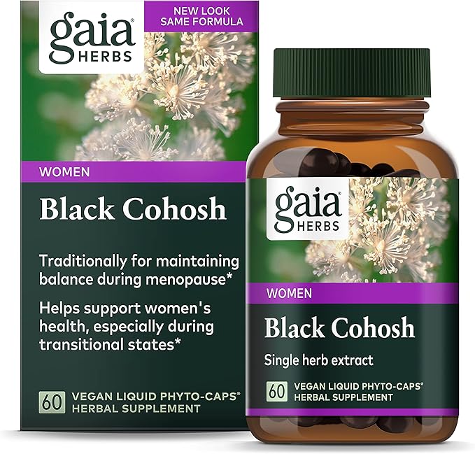 Amazon.com: Gaia Herbs Black Cohosh - Menopause Support Supplement to ...