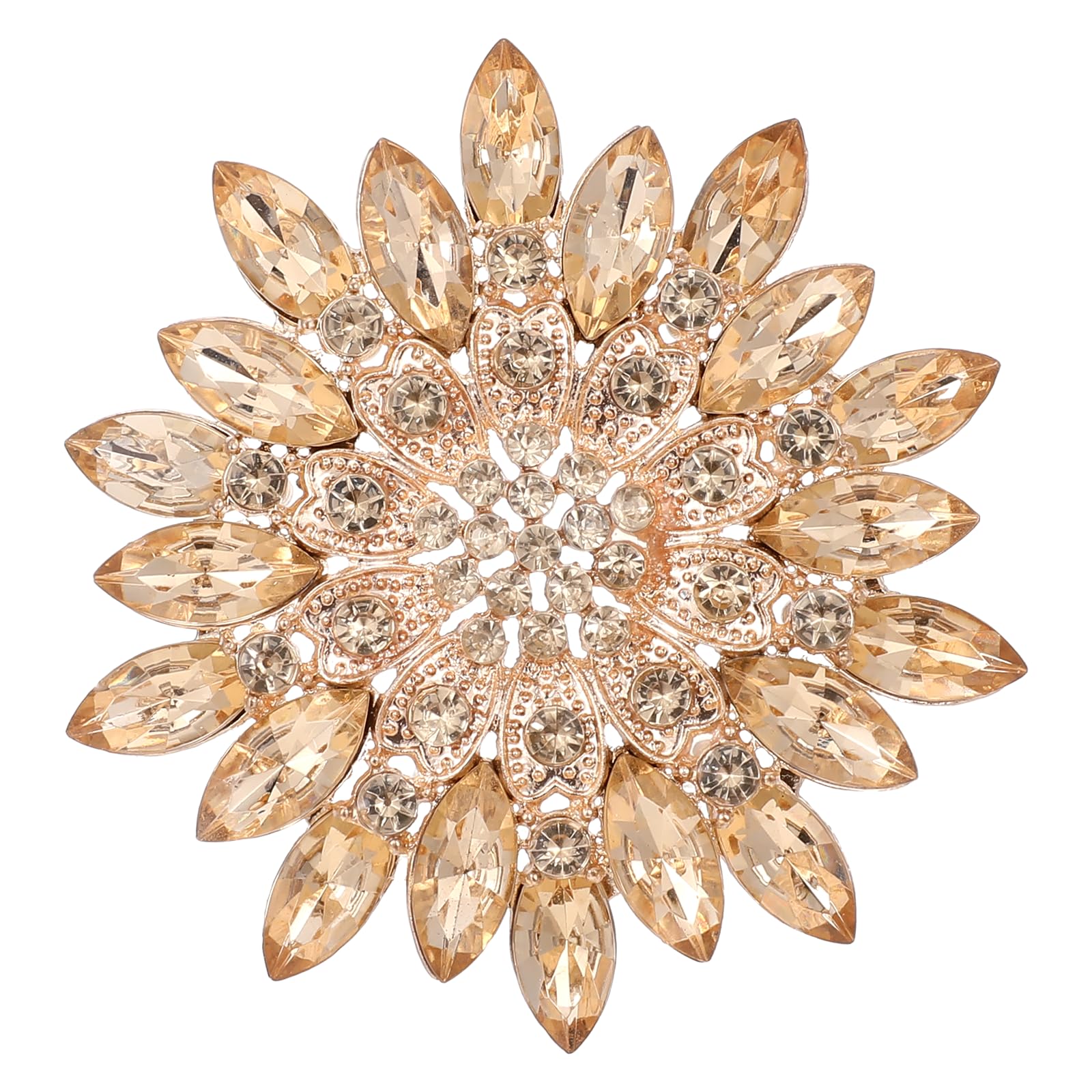 Amazon.com: Rhinestone Brooch Pins Rhinestone Flower Brooch Pin for ...