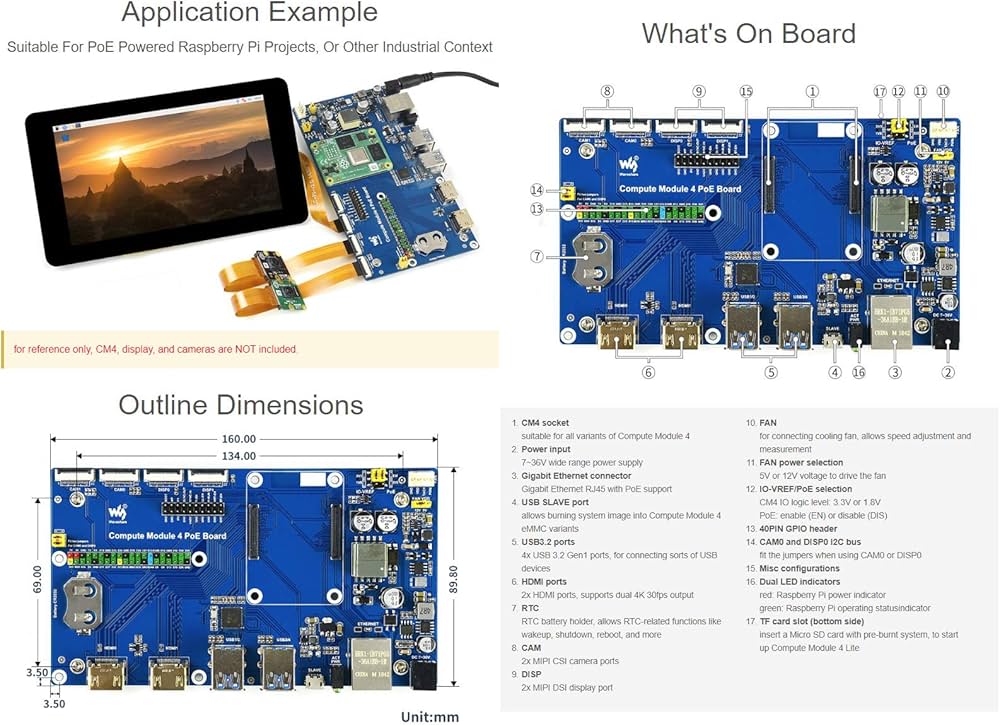 Raspberry Pi Compute Module IO Board, Support Multiple, 46% OFF Raspberry Pi Compute Module IO Board, Support Multiple, 46% OFF