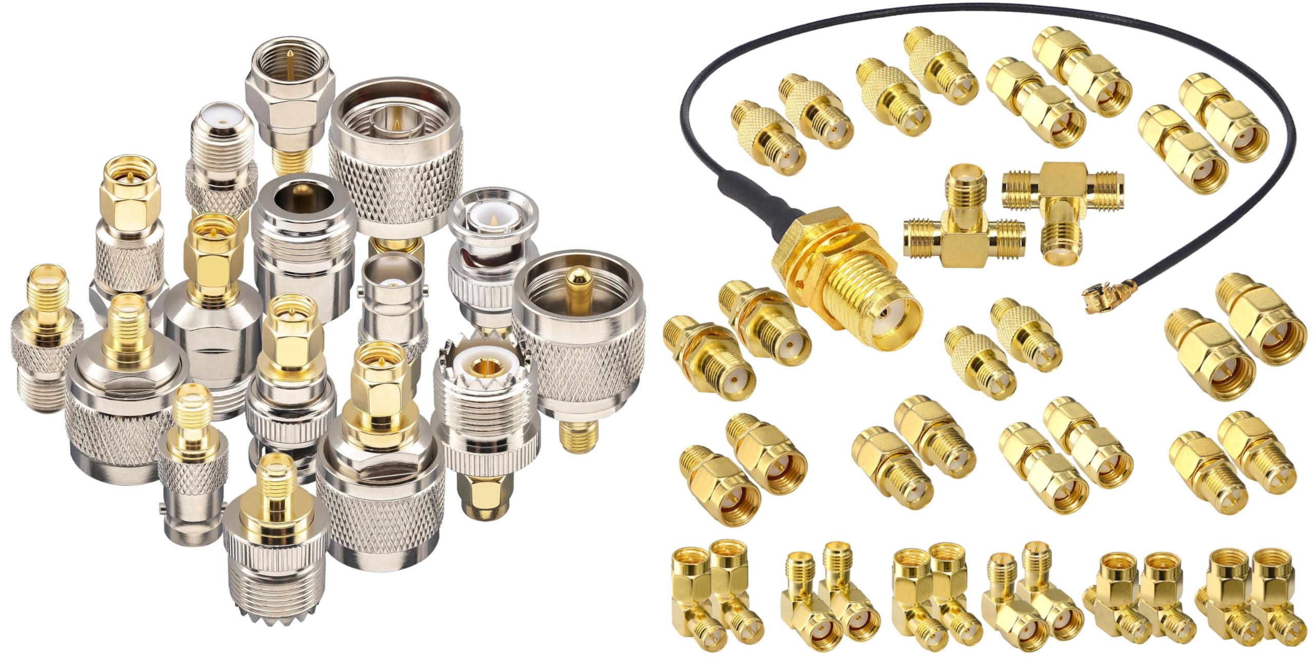 Amazon.com: 16 Type Set RF Coaxial FPV Connector Kit SMA to BNC UHF F N ...
