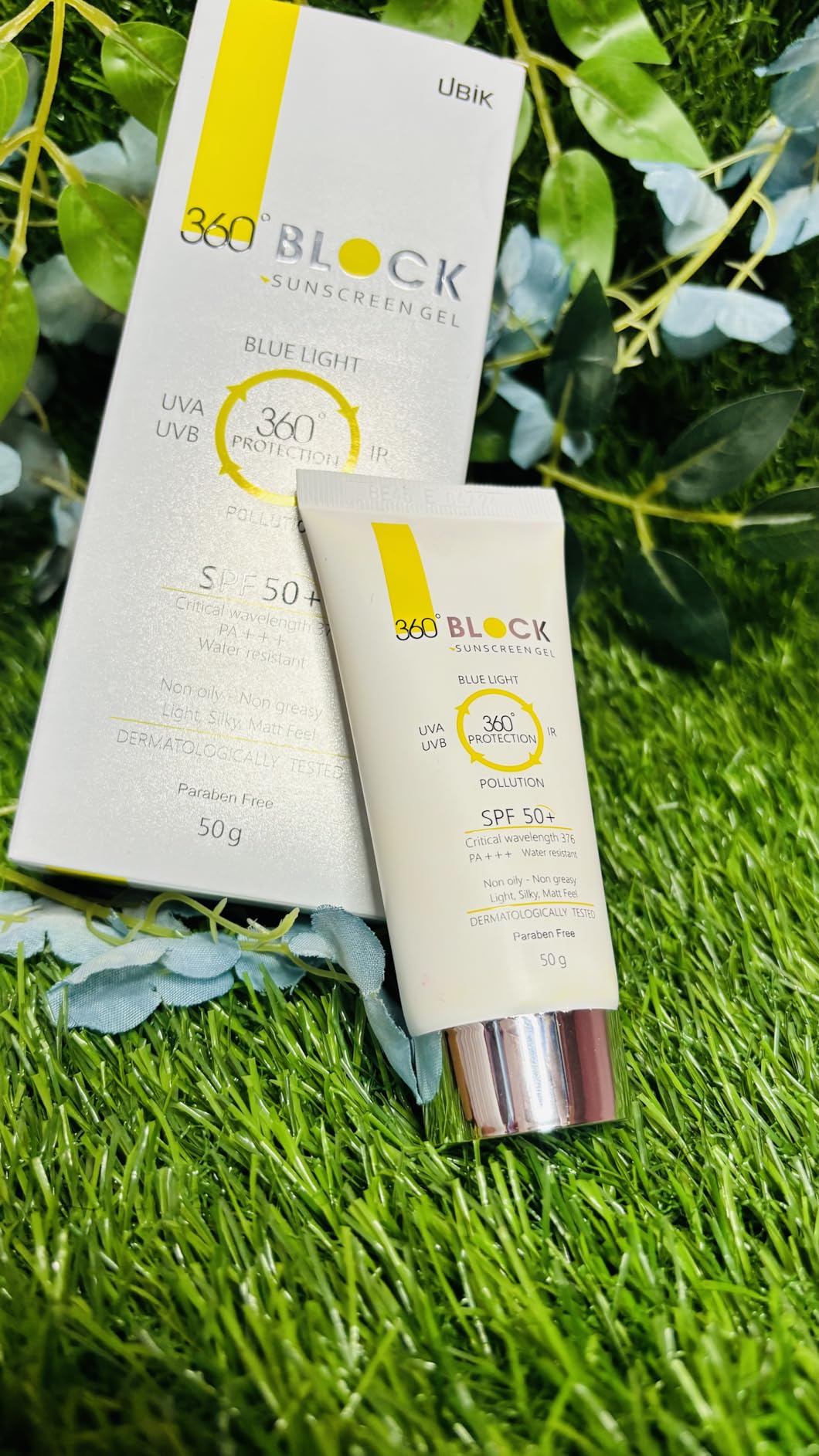 360 Block Sunscreen Gel SPF 50+ - protects from UVA, UVB, INFRA-RED ...