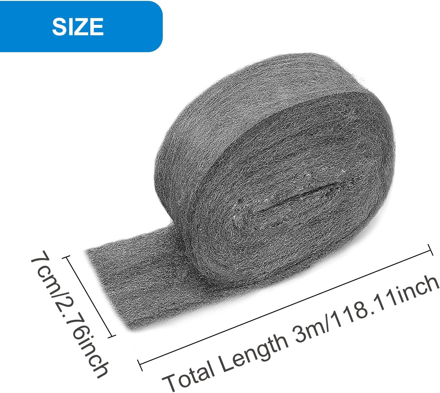 VIKSAUN Wire Wool Mice Steel Wool Rodent Control Fill Fabric Fine Wire ...