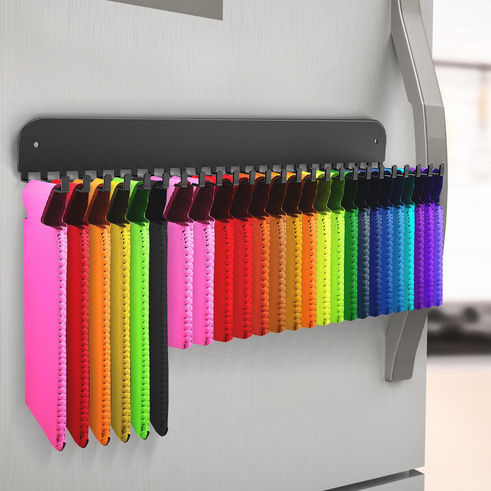 Amazon.com: RESOVO Can Cooler Sleeves Holder Magnetic for Fridge, Beer ...