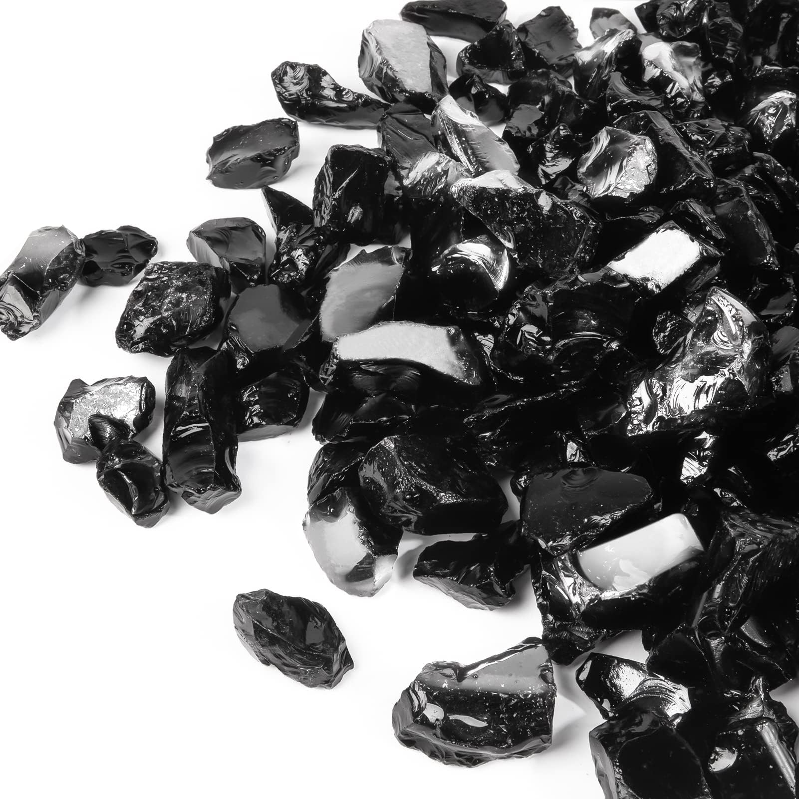 Amazon.com: Lechloris 20Ib Fire Glass for Fire Pit - 1/2 inch ...