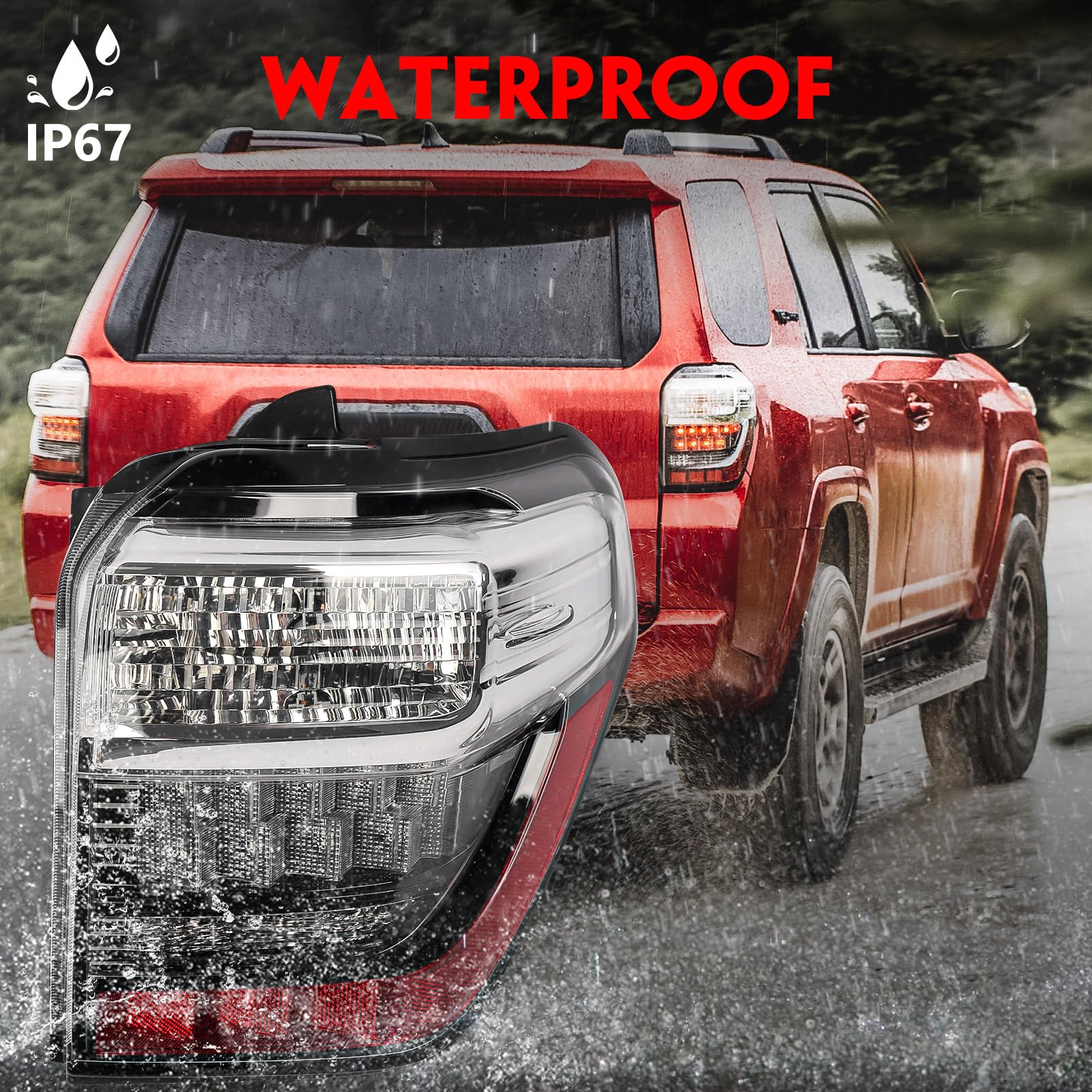 Snapklik.com : Huray Tail Light Assembly For Toyota 4Runner 2014-2020 ...