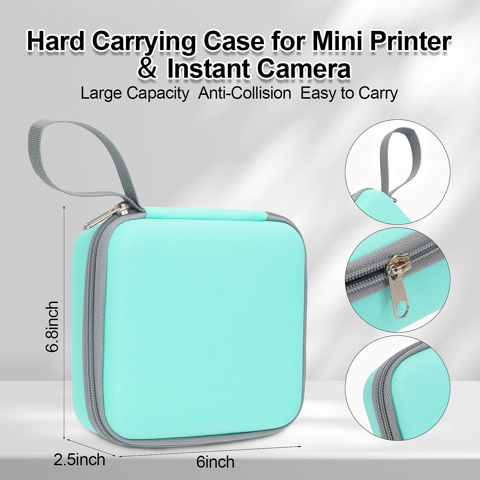 Snapklik.com : HuiJuKeJi Mini Sticker Printer Case,High-capacity Hard ...